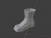 Simple Low-Poly Boot free 3D model 3D printable | CGTrader