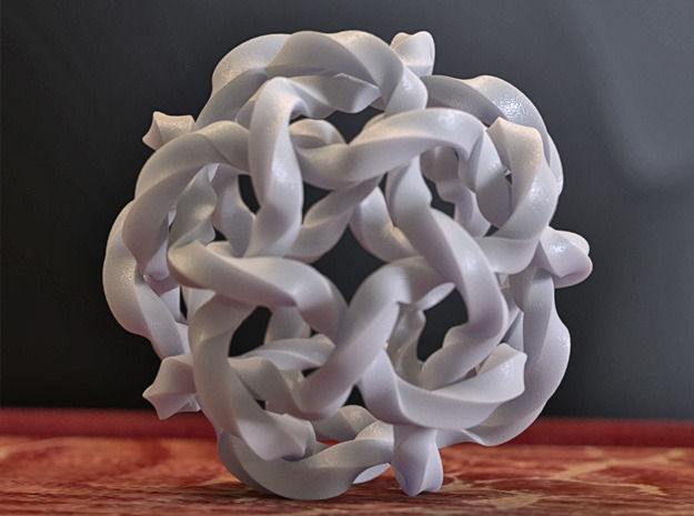 Twisted Star Ball 3D model 3D printable | CGTrader