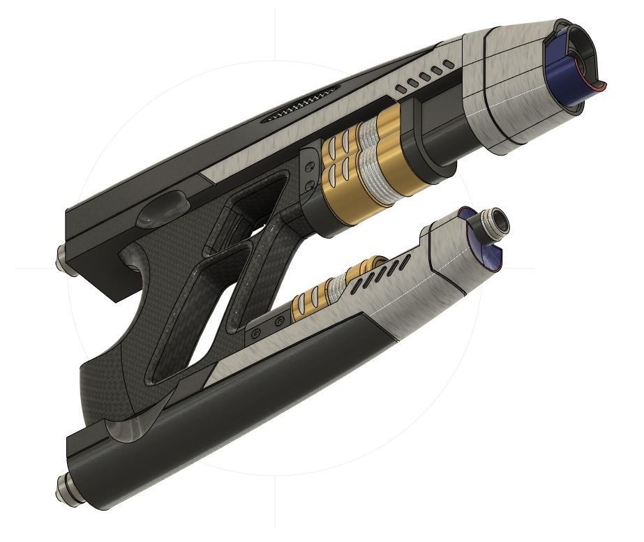 Star Lord Blaster - Marvel 3D model 3D printable | CGTrader