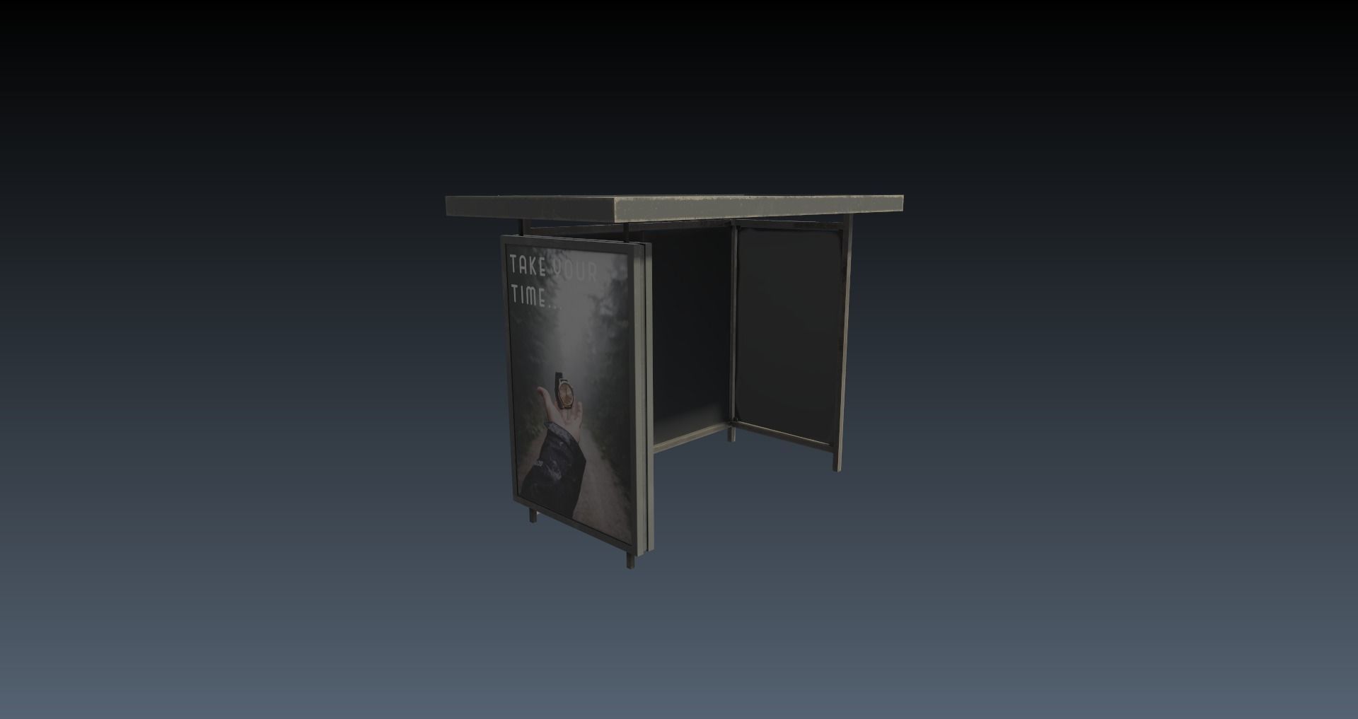 Low-Poly Bus Stop Pack free VR / AR / low-poly 3D model | CGTrader