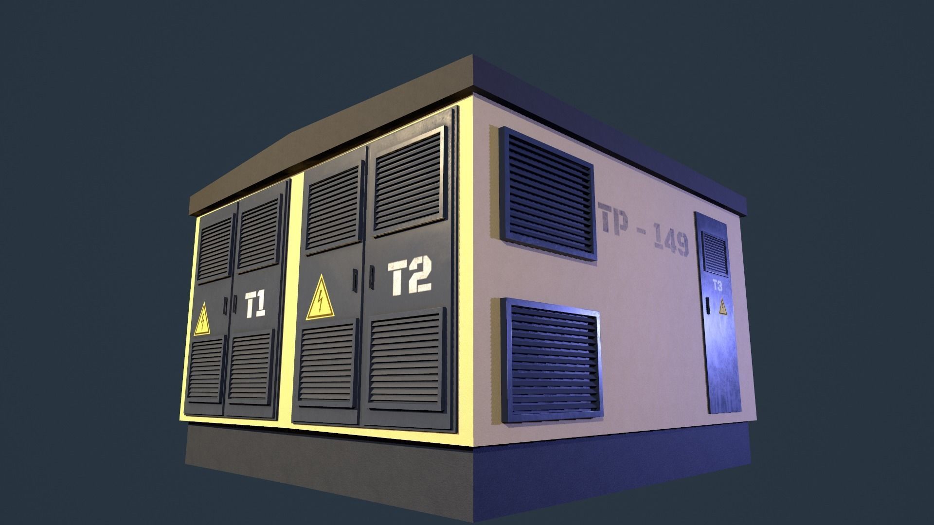 3D model Transformer substation VR / AR / low-poly | CGTrader