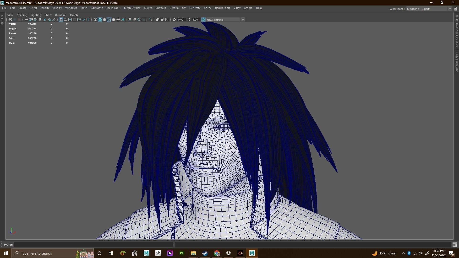 Madara Uchiha free 3D model rigged | CGTrader