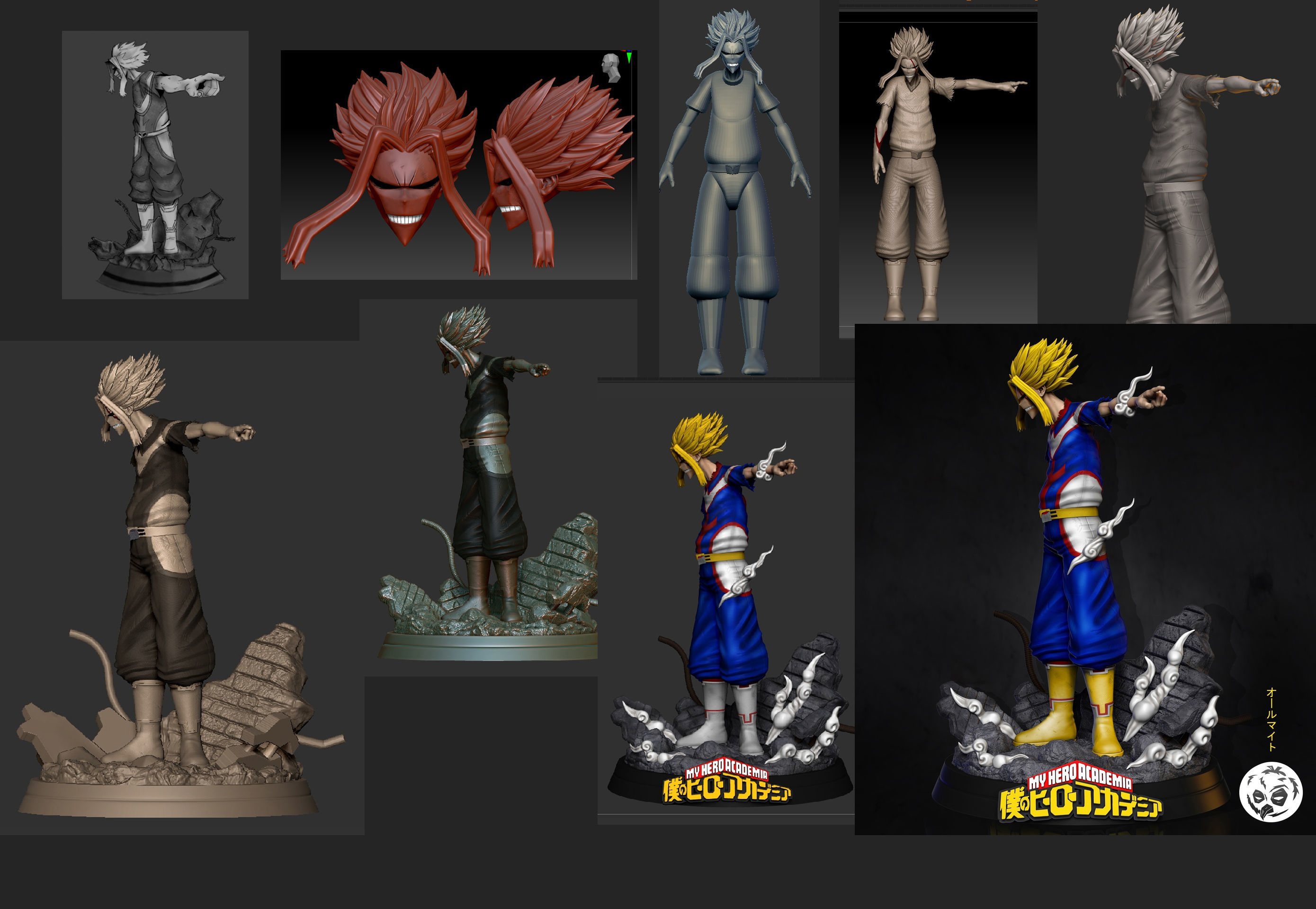 Almight-my hero academia 3D model 3D printable | CGTrader