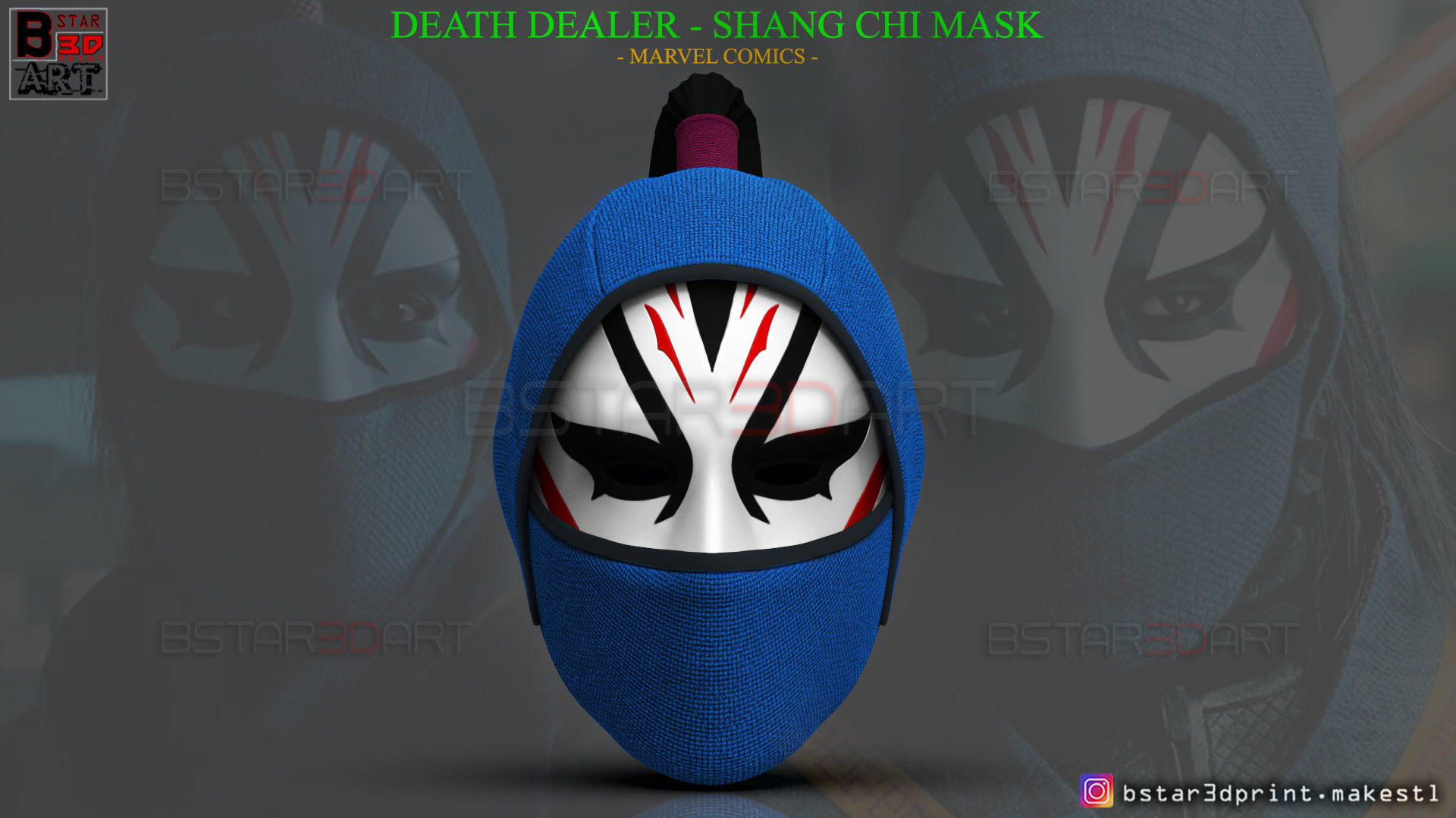 Death Dealer Mask - Shang Chi Cosplay - Marvel Comics 3D model 3D ...