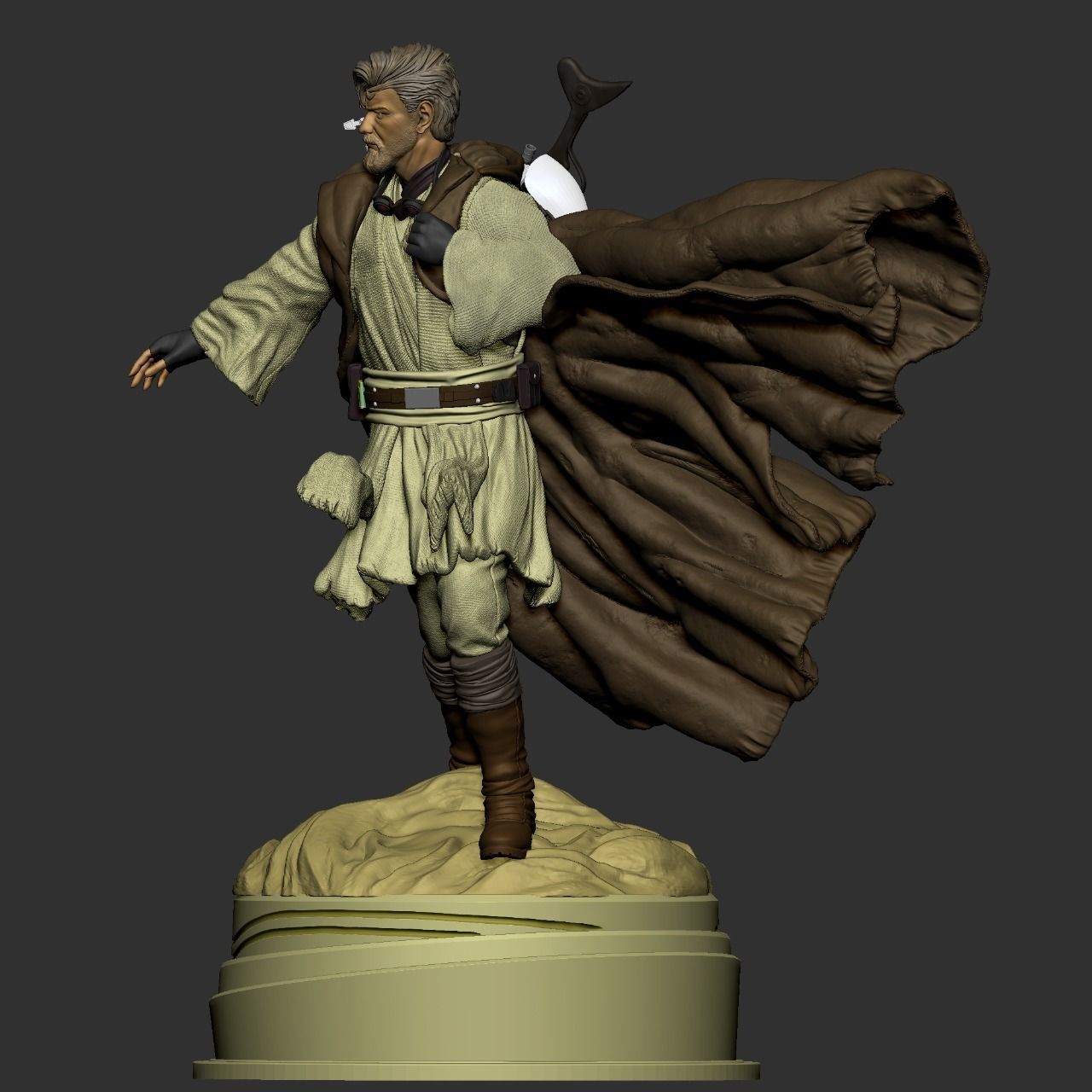 Obi Wan Kenobi V2 3D model 3D printable | CGTrader