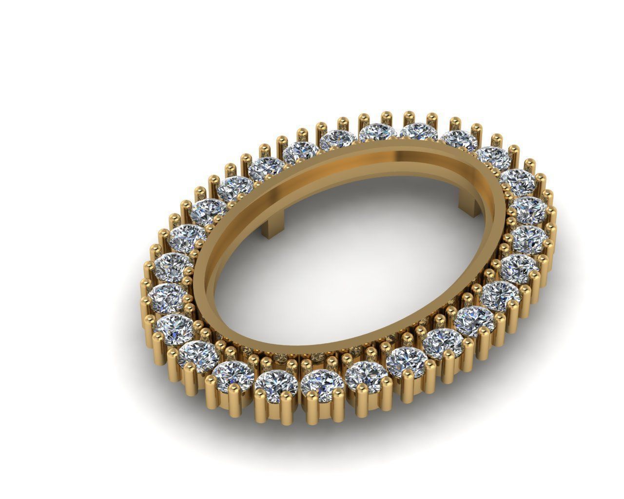 Gold Frame 3D model 3D printable | CGTrader