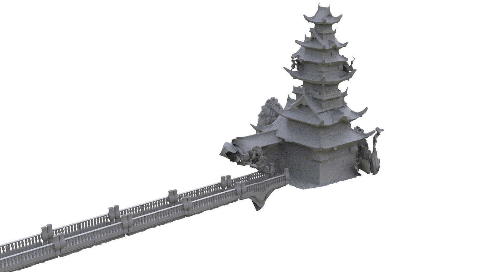 Japan Tower 1 3D model | CGTrader