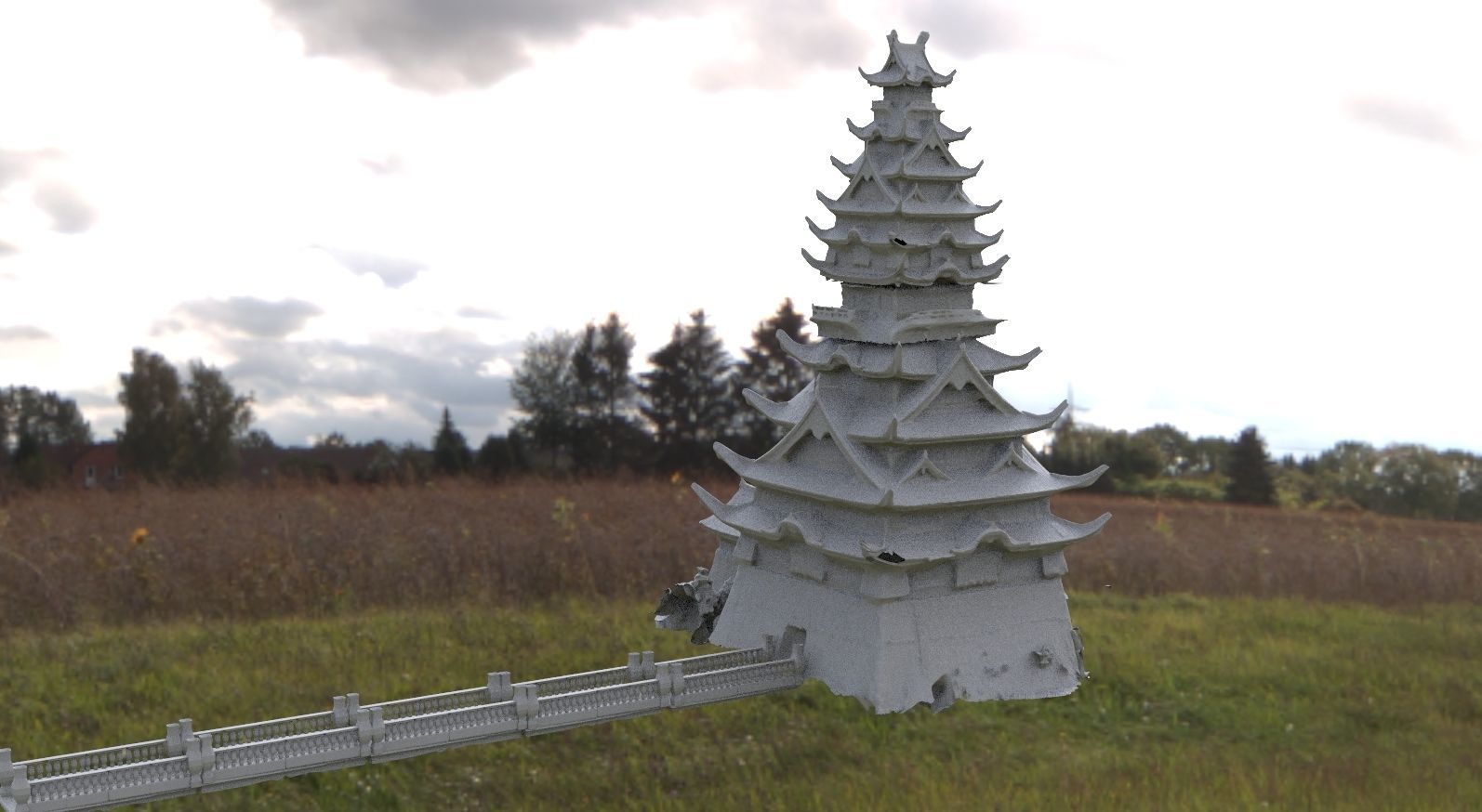 Architecture Japan Tower 2 3D model | CGTrader