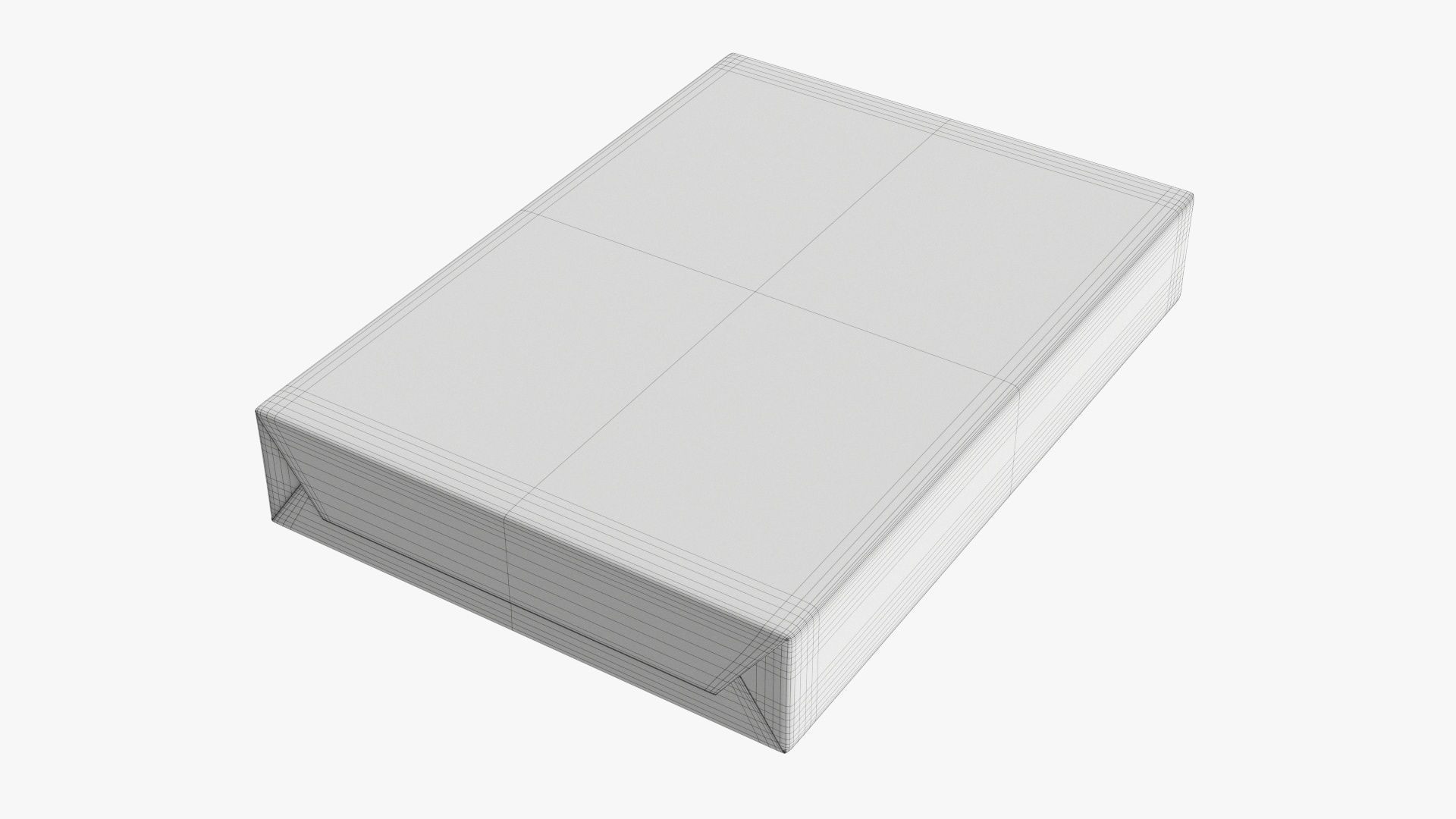 Office paper 500 sheets ream A4 3D model | CGTrader