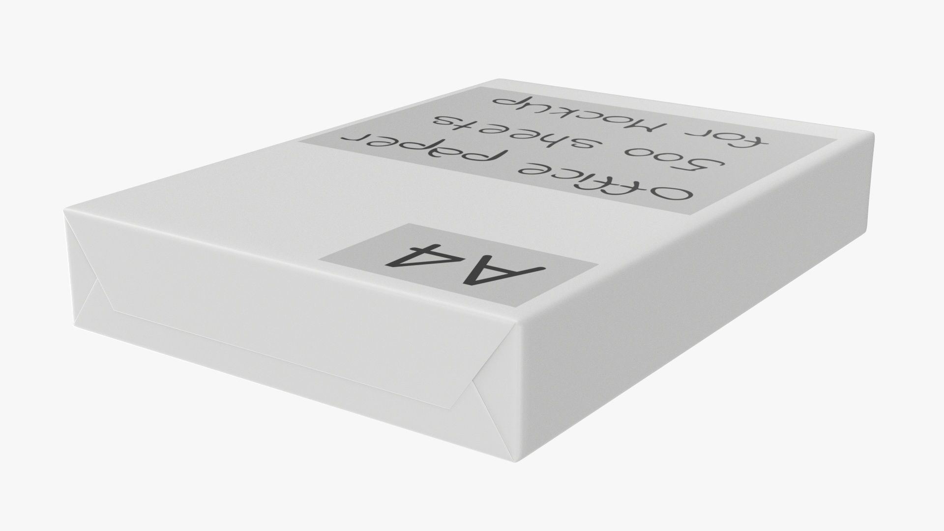 Office paper 500 sheets ream A4 3D model | CGTrader