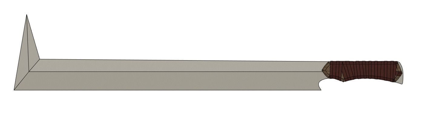 Uruk-Hai Sword - Lord Of The Rings 3D model 3D printable | CGTrader