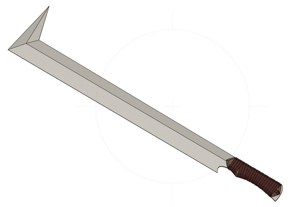 Uruk-Hai Sword - Lord Of The Rings 3D model 3D printable | CGTrader