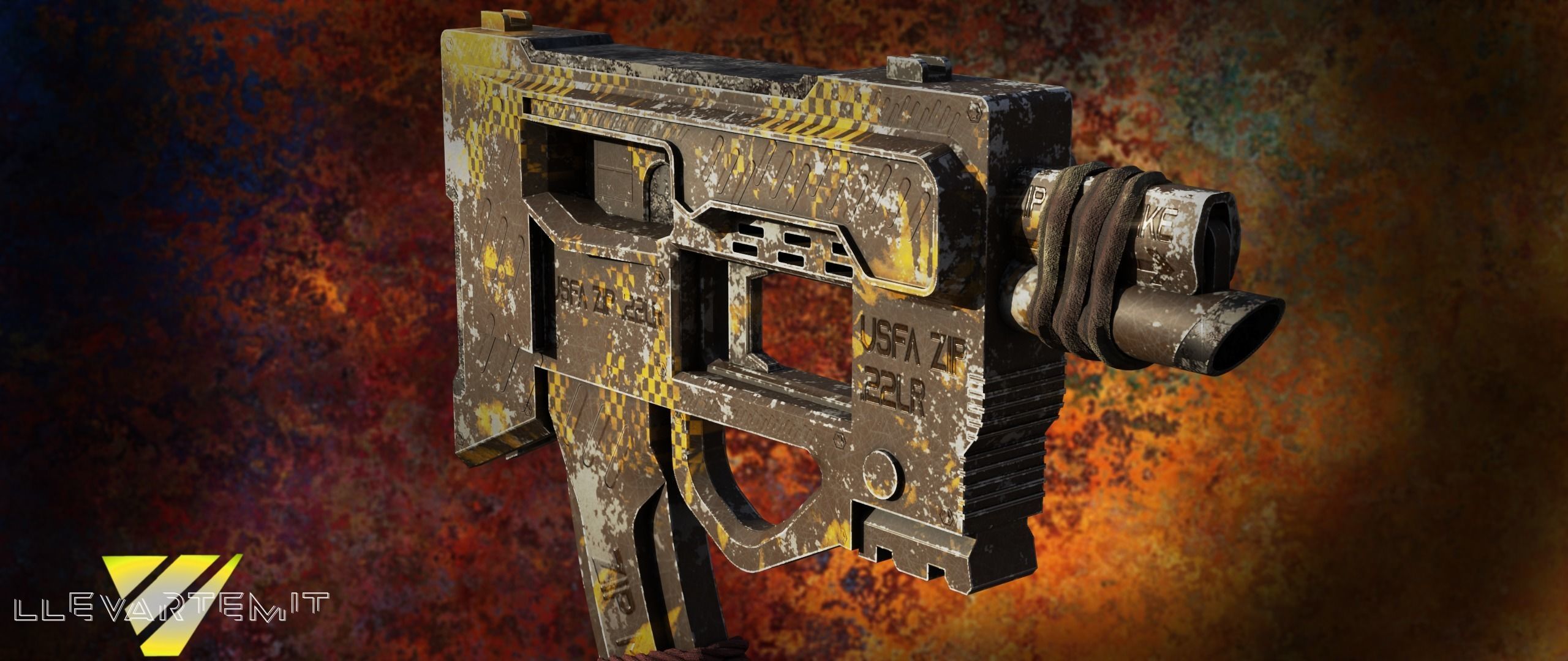 3D model USFA ZiP 22LR VR / AR / low-poly | CGTrader