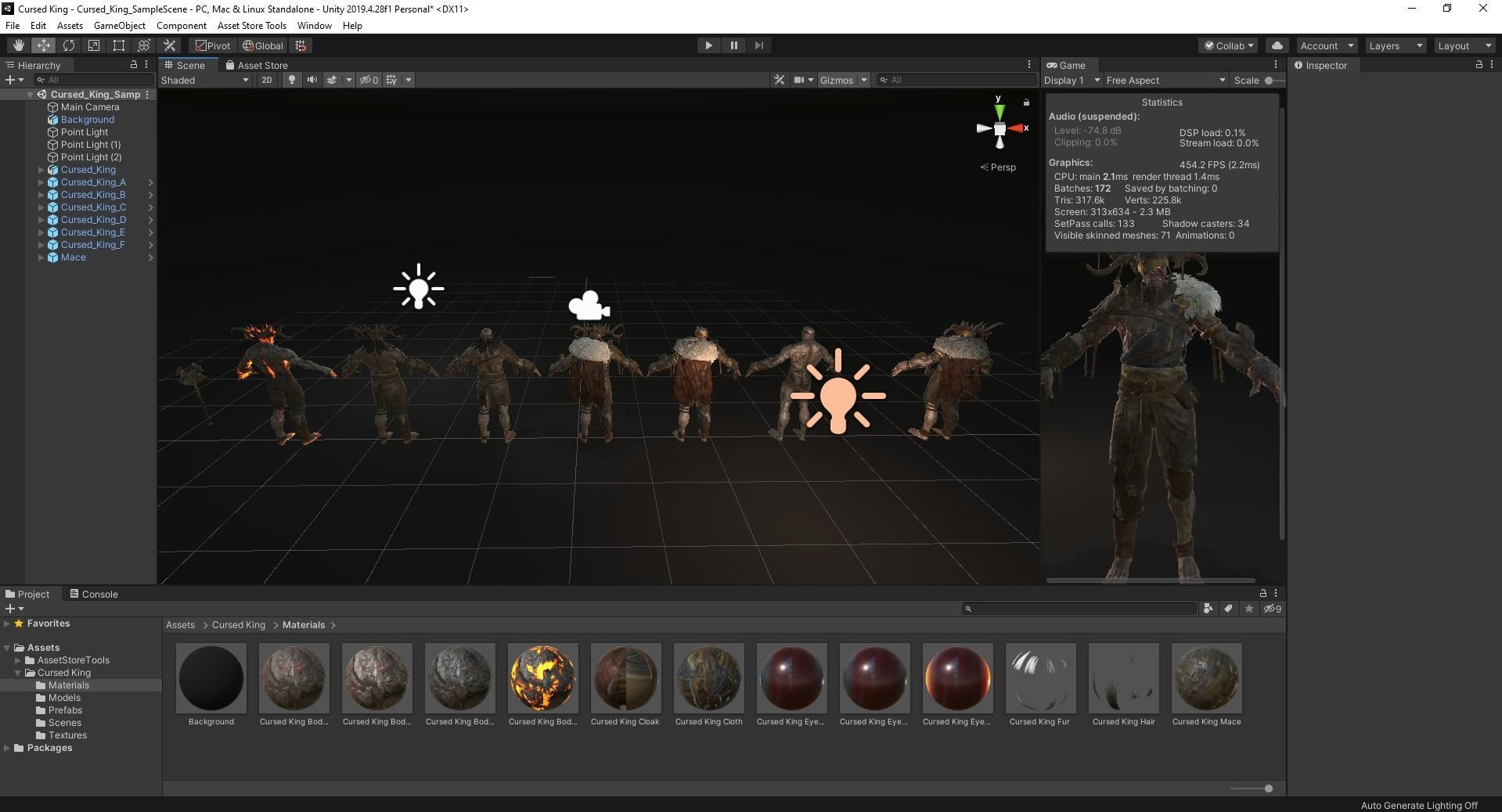 3D model Cursed King VR / AR / low-poly | CGTrader