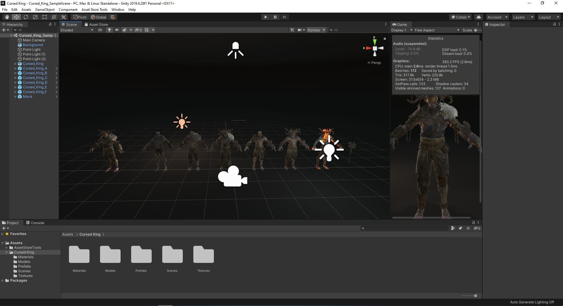 3D model Cursed King VR / AR / low-poly | CGTrader