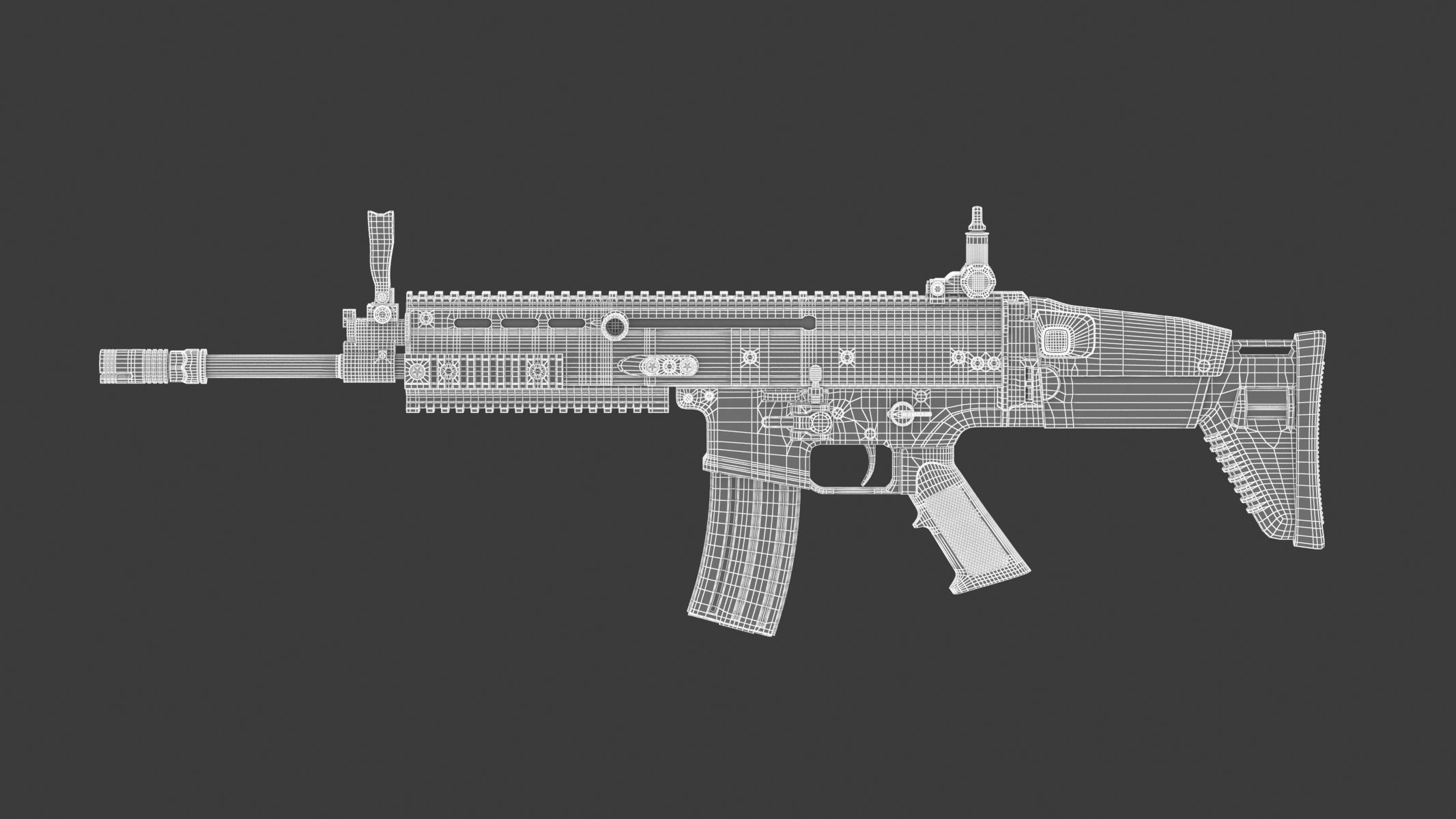 FN SCAR 3D model | CGTrader