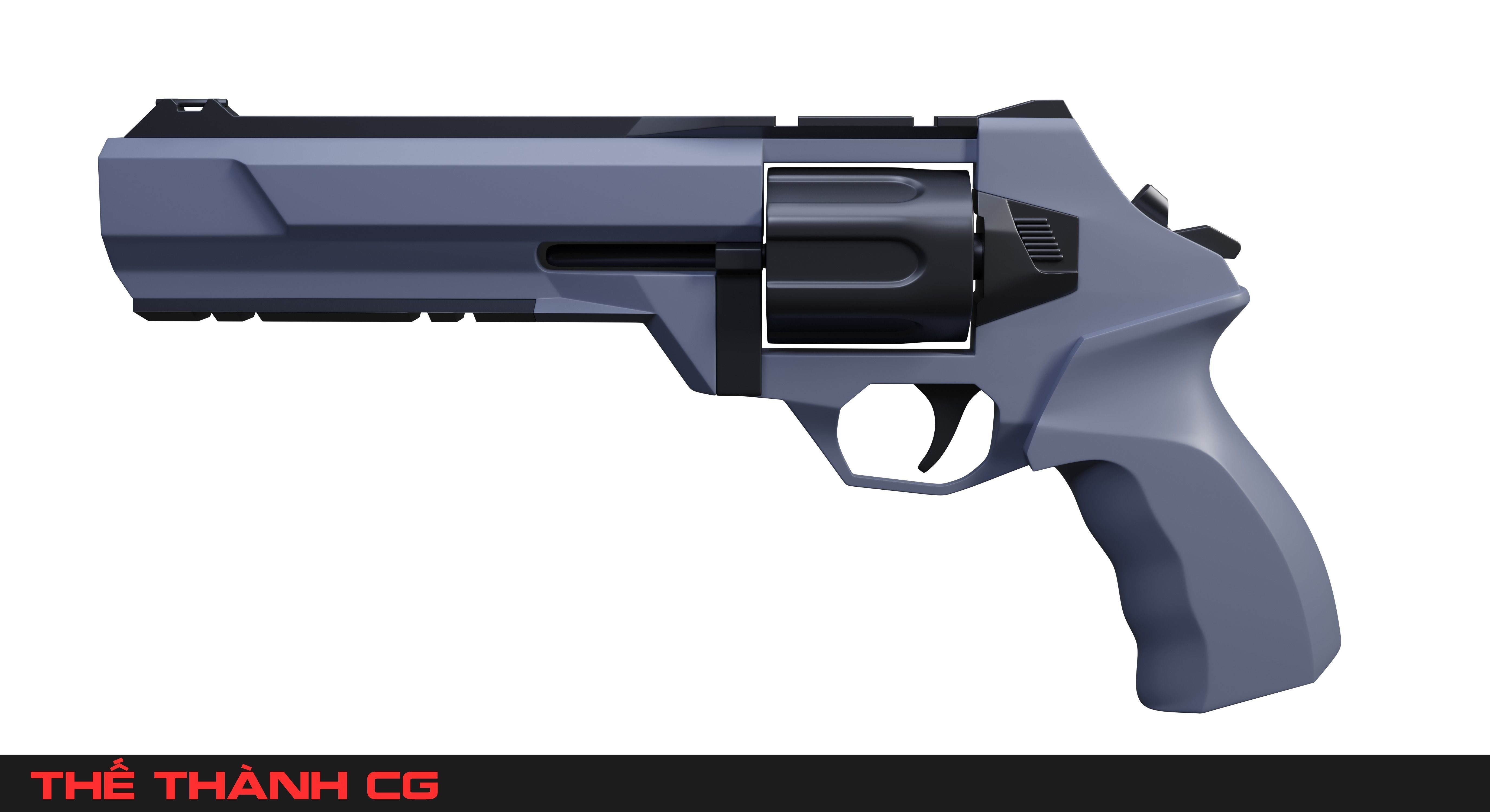 3D model 3D model python gun - skin gun in Valorant VR / AR / low-poly ...