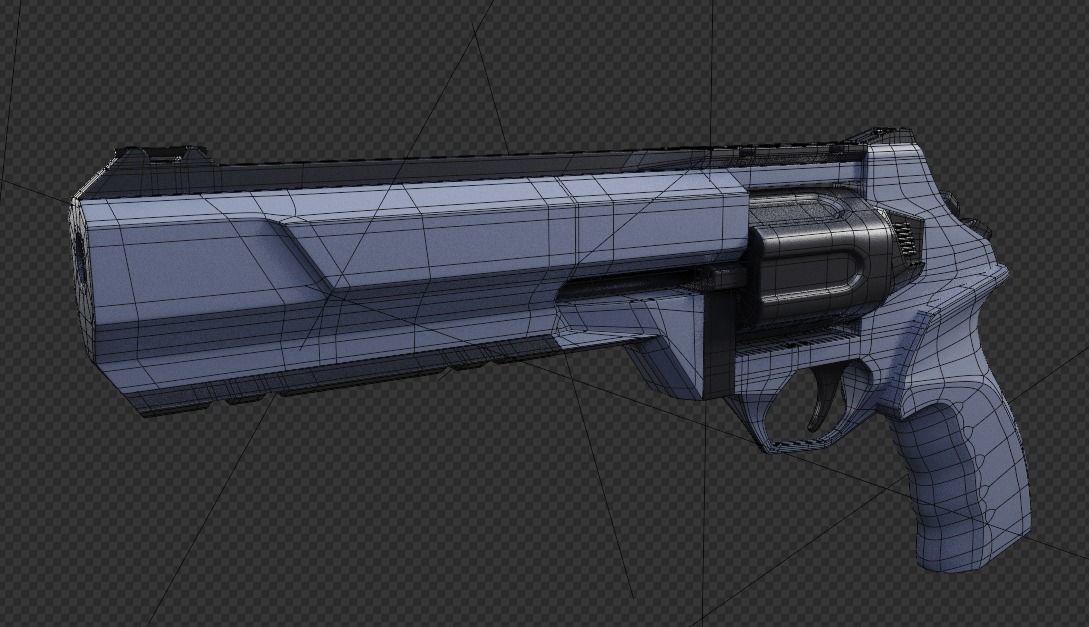 3D model 3D model python gun - skin gun in Valorant VR / AR / low-poly ...