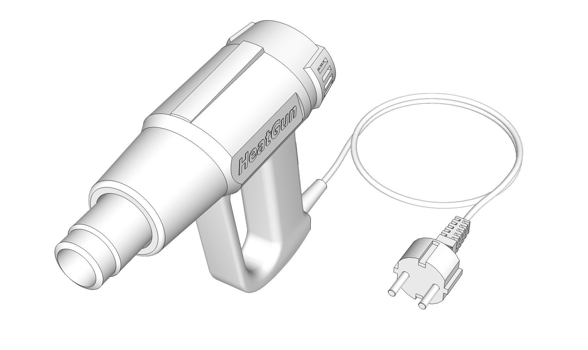 Heat Gun 3D model | CGTrader