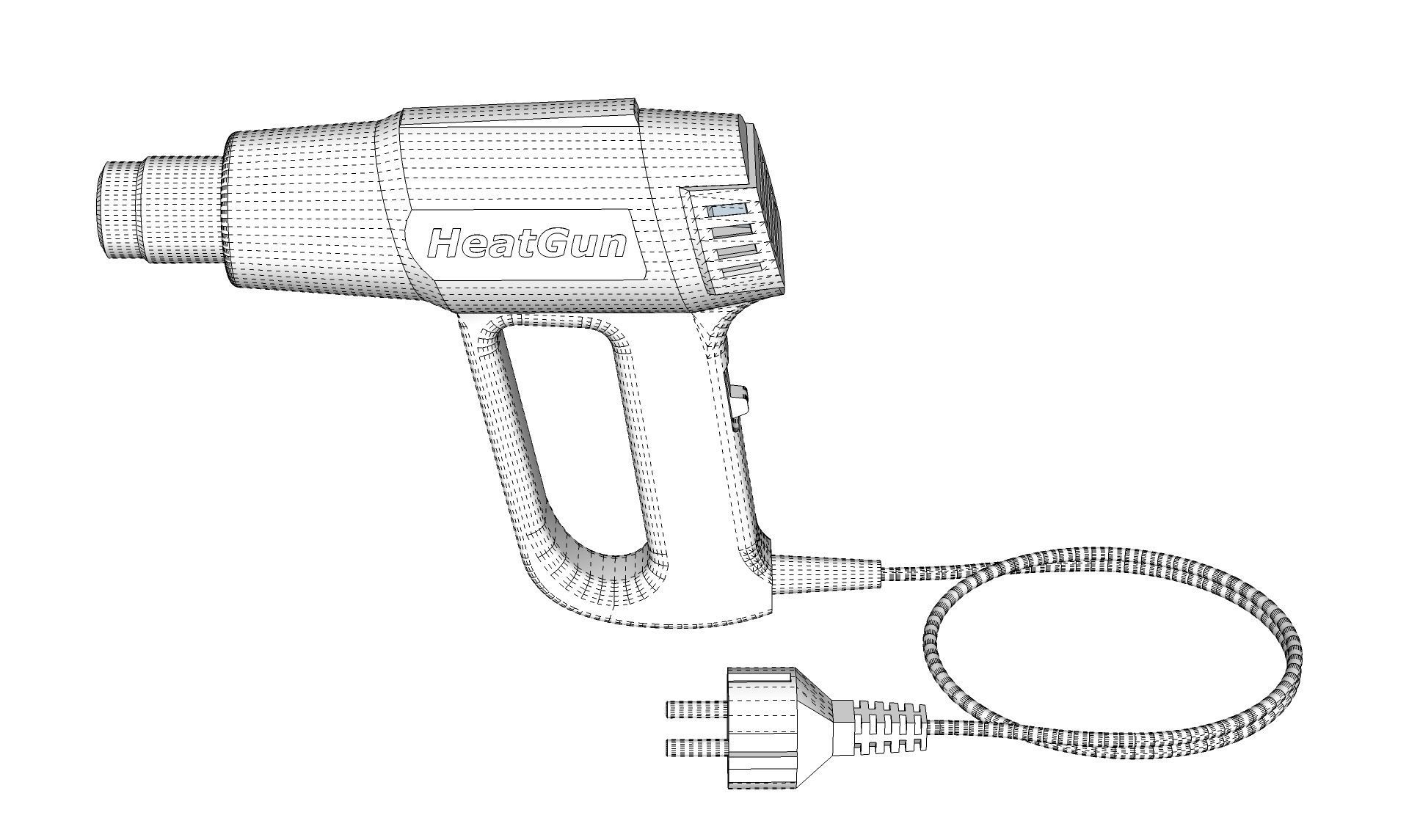 Heat Gun 3D model | CGTrader