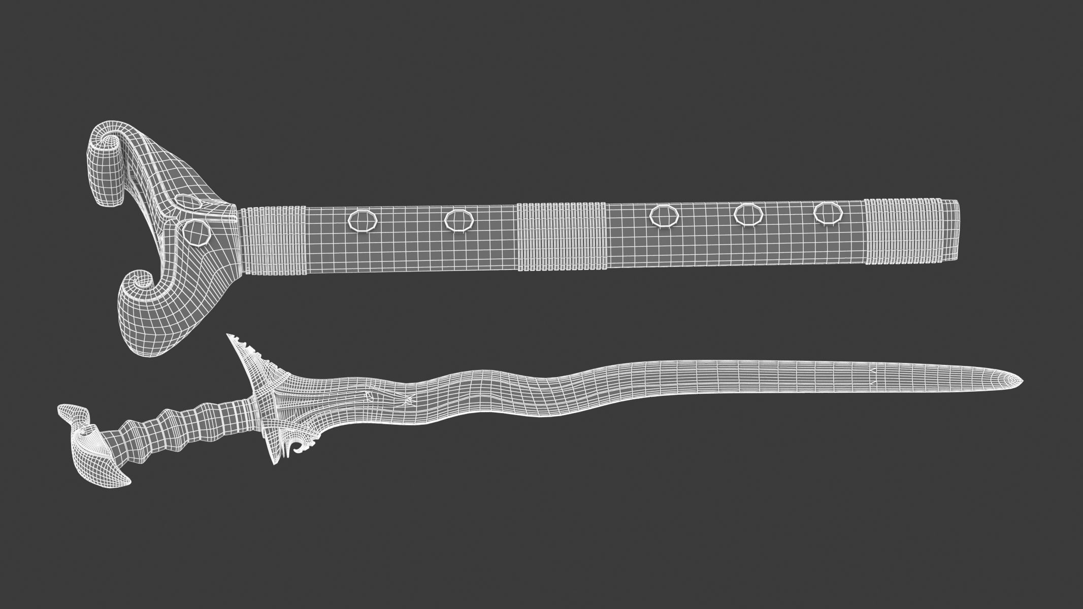 3D model Kalis Sword VR / AR / low-poly | CGTrader