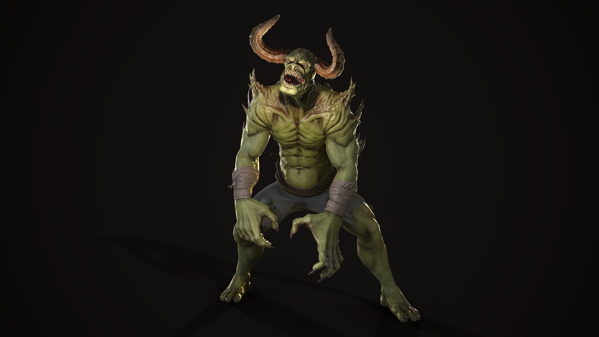3D model Wicked Demon VR / AR / low-poly rigged animated | CGTrader