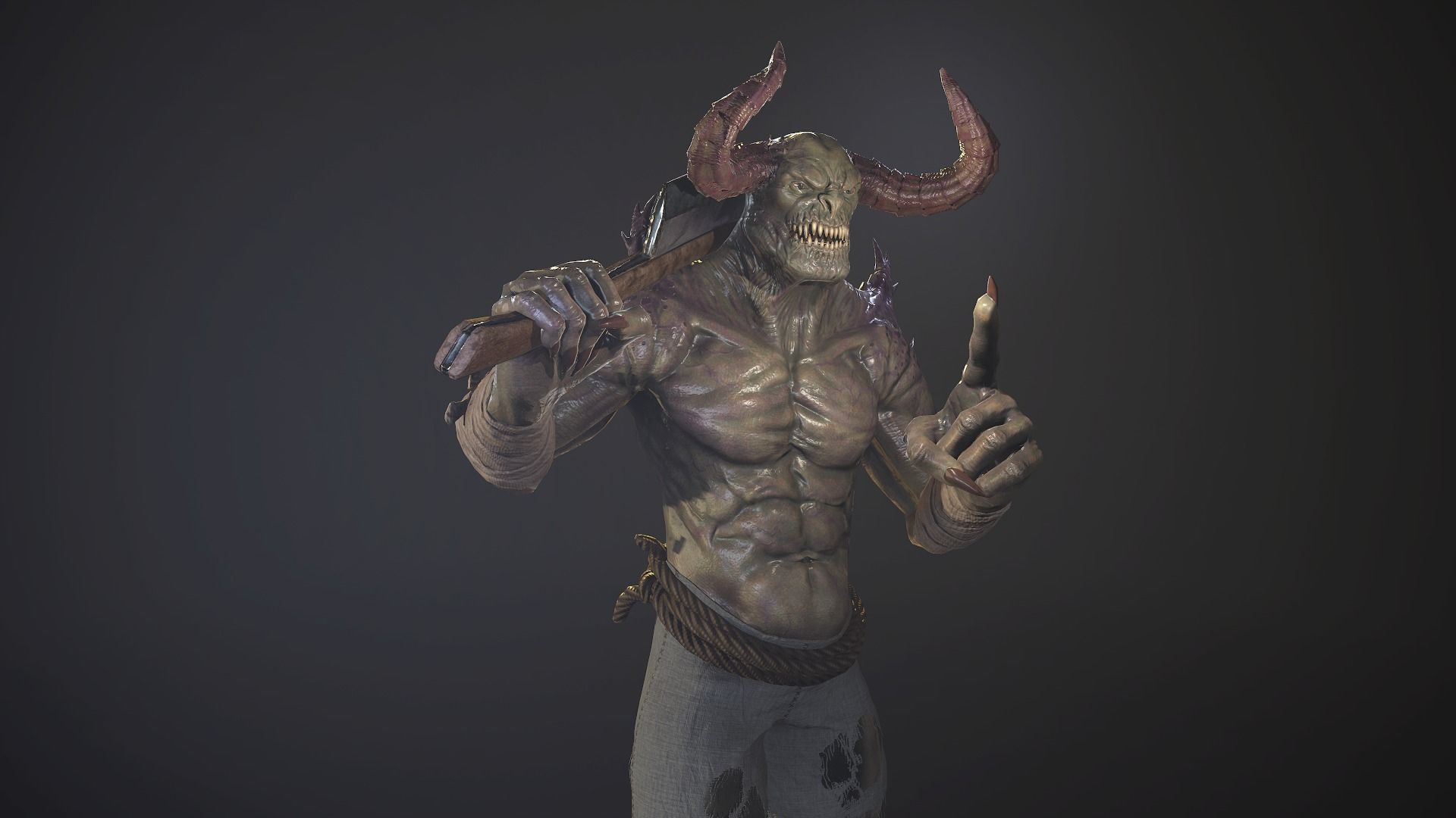 3D model Wicked Demon VR / AR / low-poly rigged animated | CGTrader