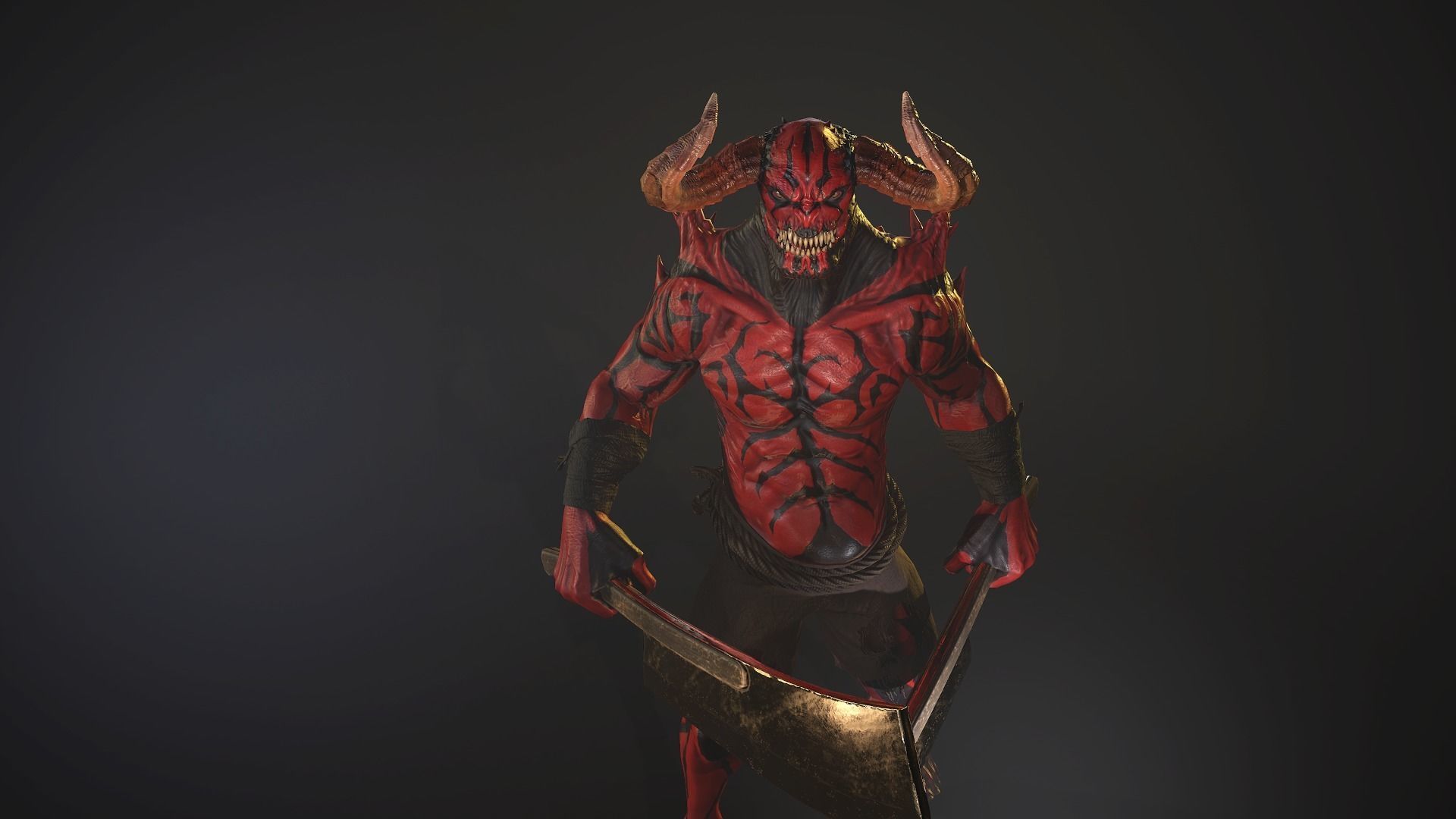 3D model Wicked Demon VR / AR / low-poly rigged animated | CGTrader