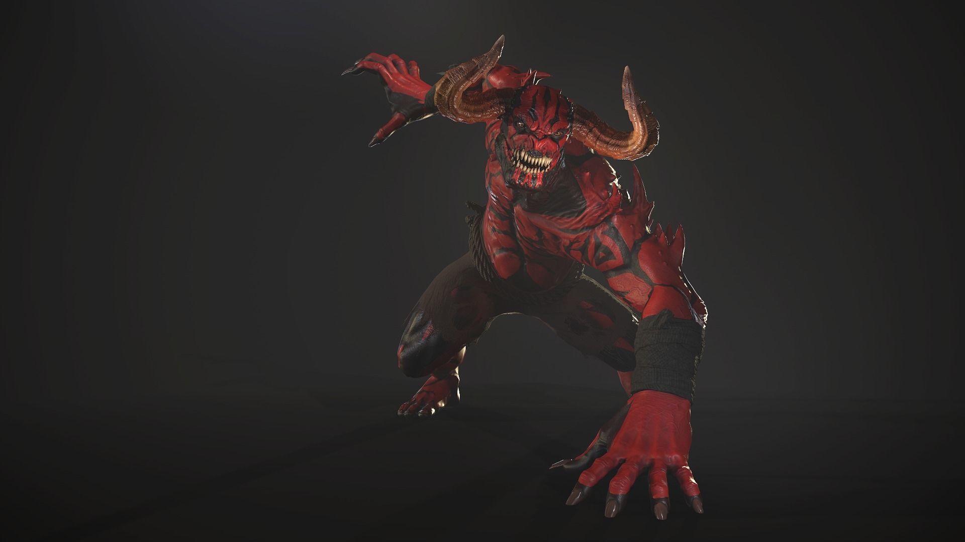 3D model Wicked Demon VR / AR / low-poly rigged animated | CGTrader