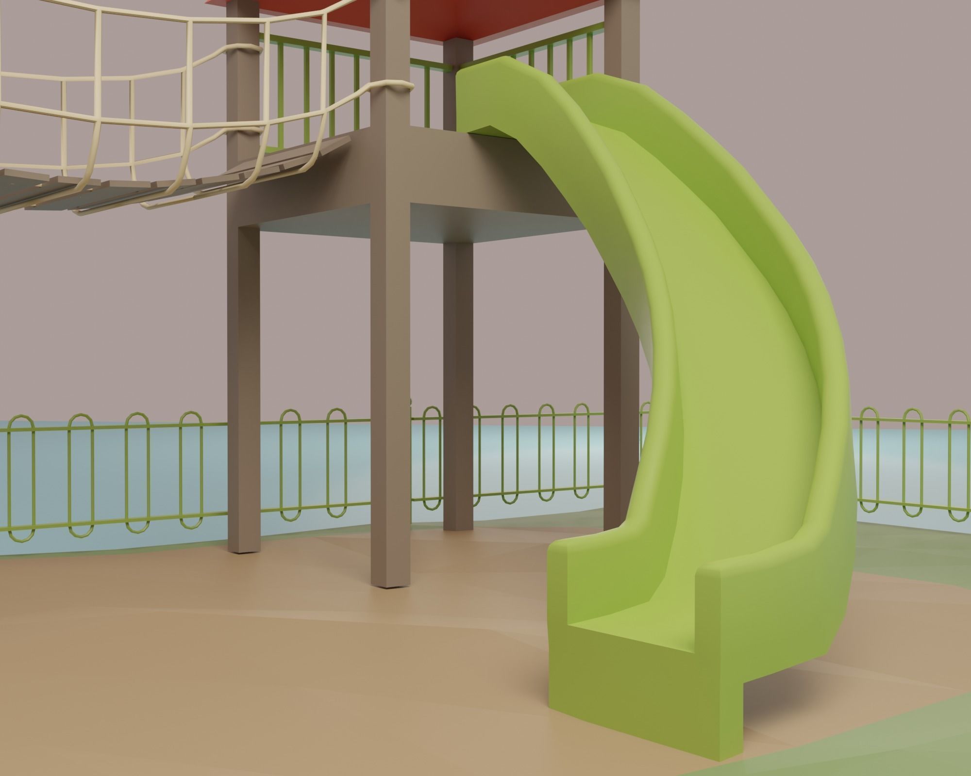 3D model Playground VR / AR / low-poly | CGTrader
