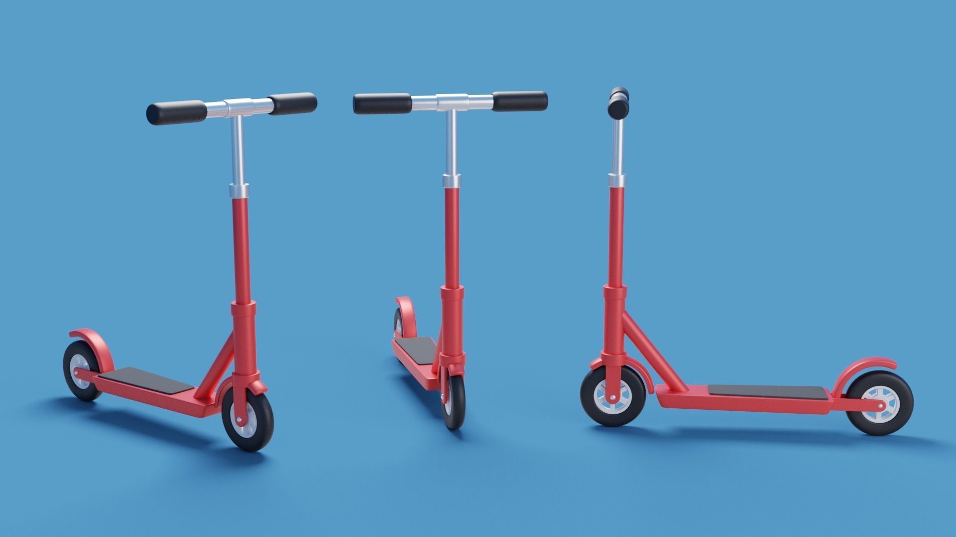 3D model Stylized cartoon scooter VR / AR / low-poly | CGTrader
