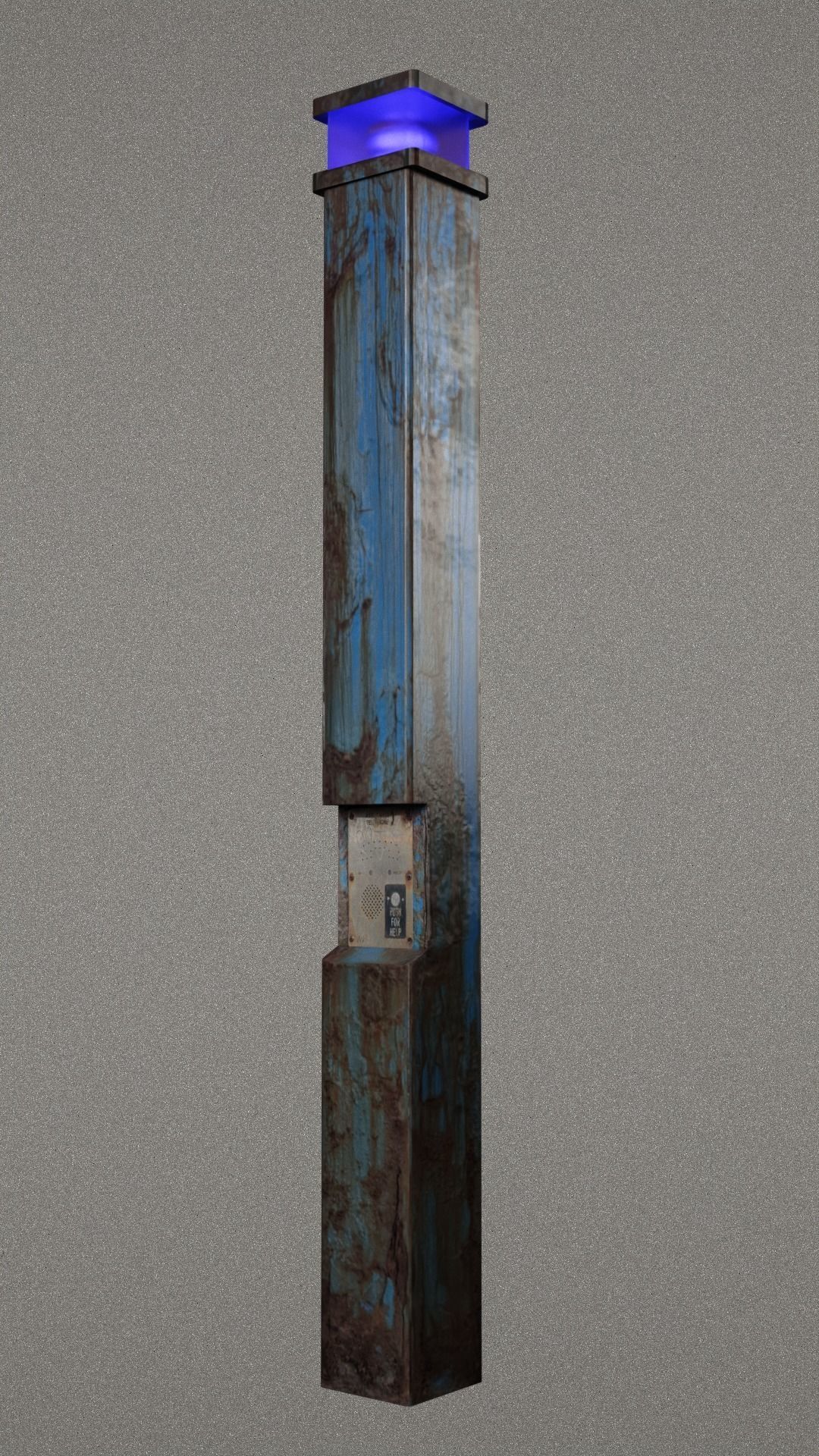 3D model Campus Blue Light System Stations VR / AR / low-poly | CGTrader