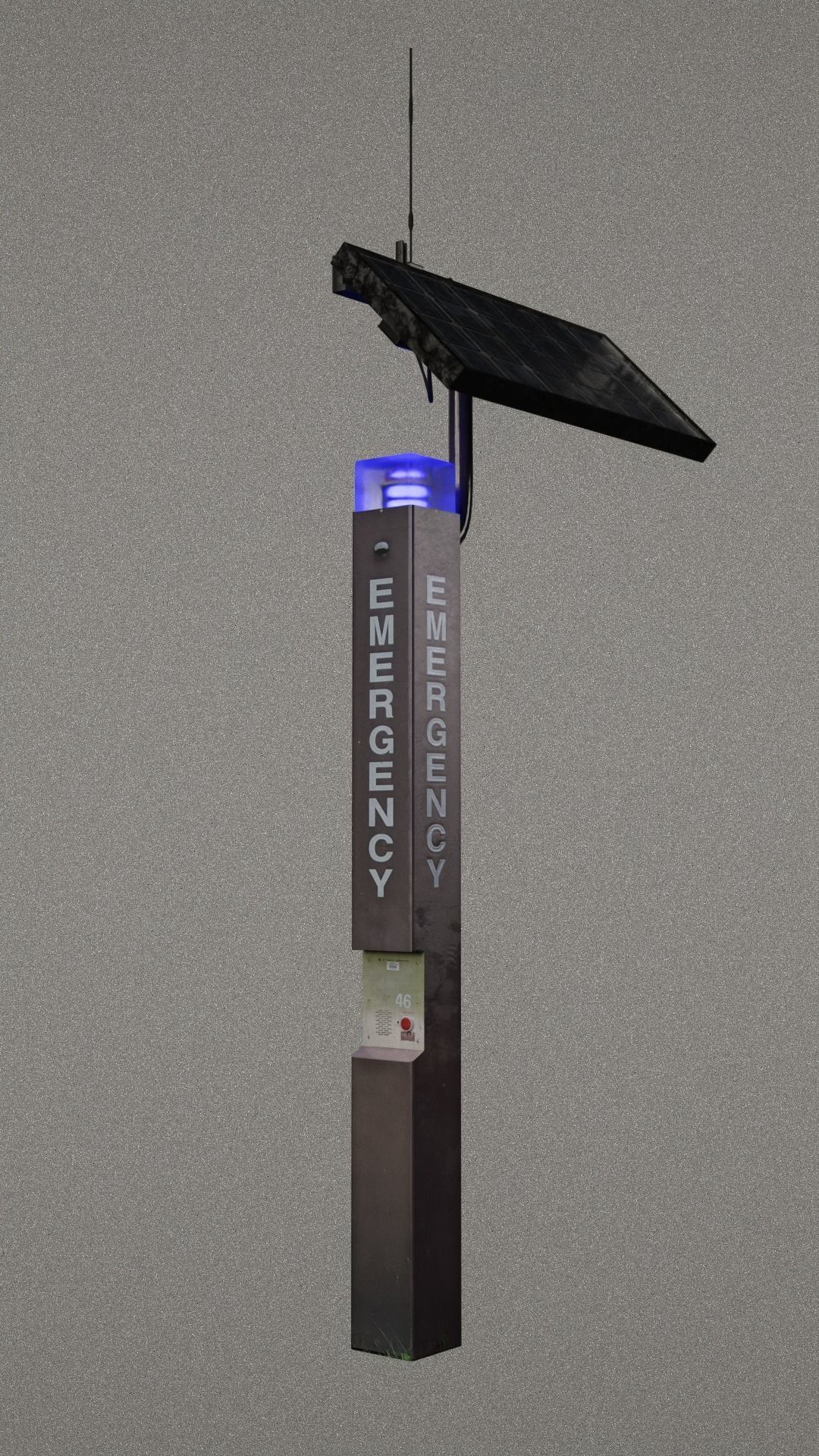 3D model Campus Blue Light System Stations VR / AR / low-poly | CGTrader