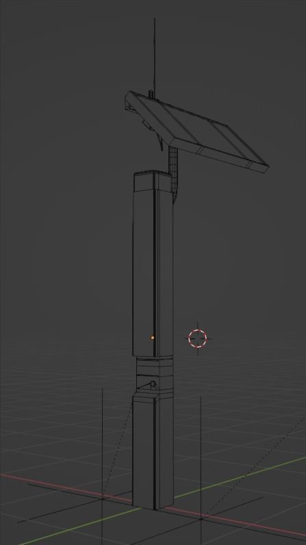 3D model Campus Blue Light System Stations VR / AR / low-poly | CGTrader