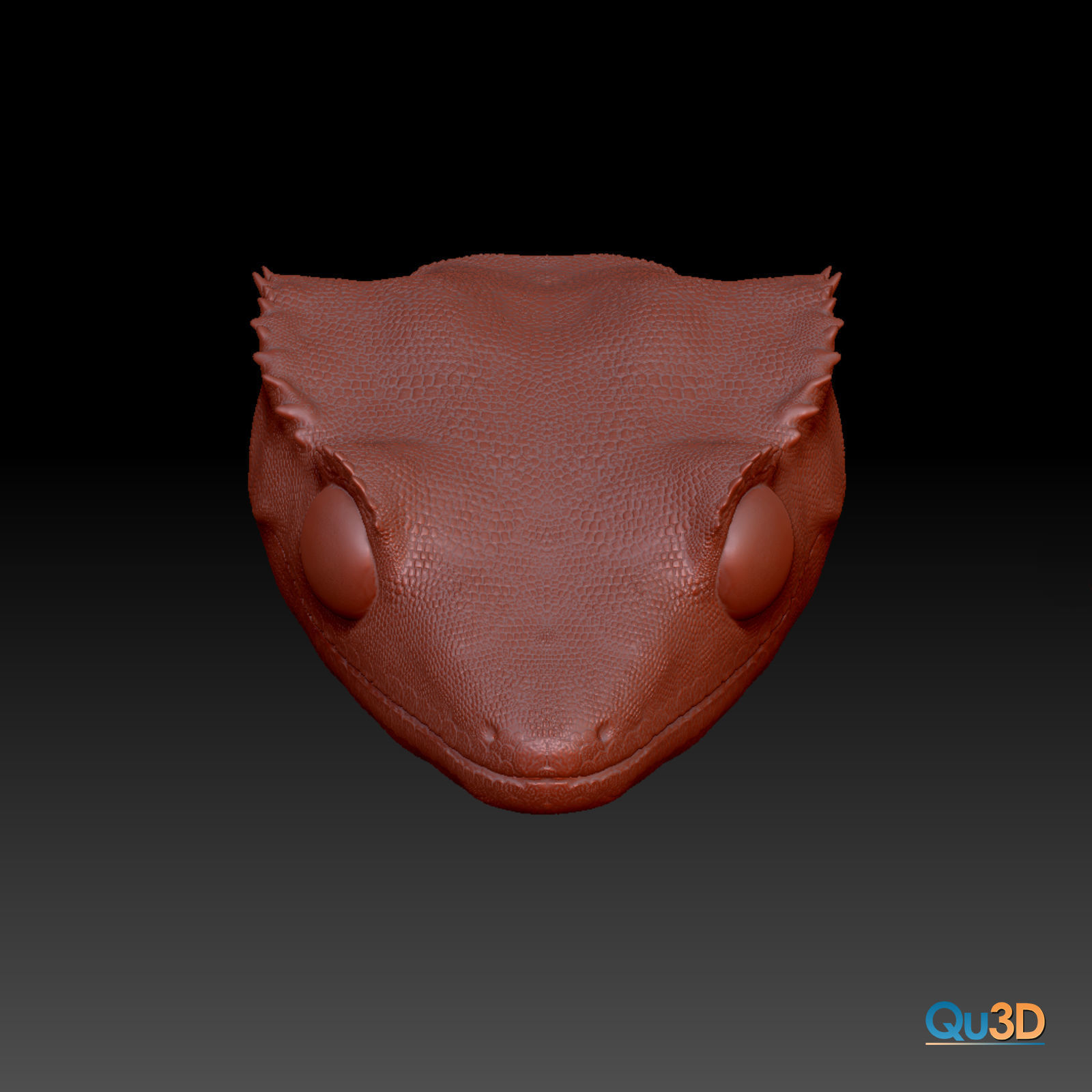Crested Gecko Correlophus ciliatus-STL- 3D print models 3D model 3D ...