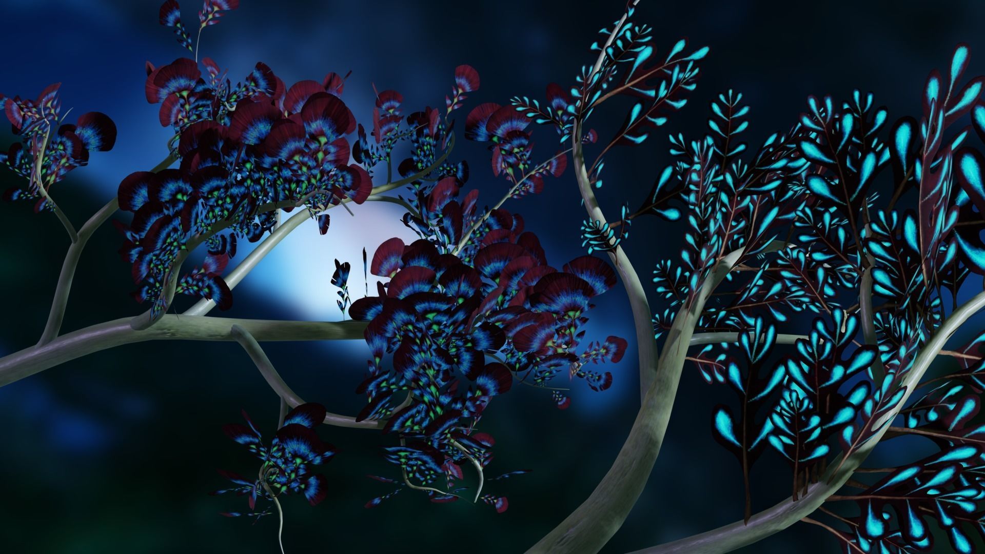 3D model Alien leaves VR / AR / low-poly | CGTrader