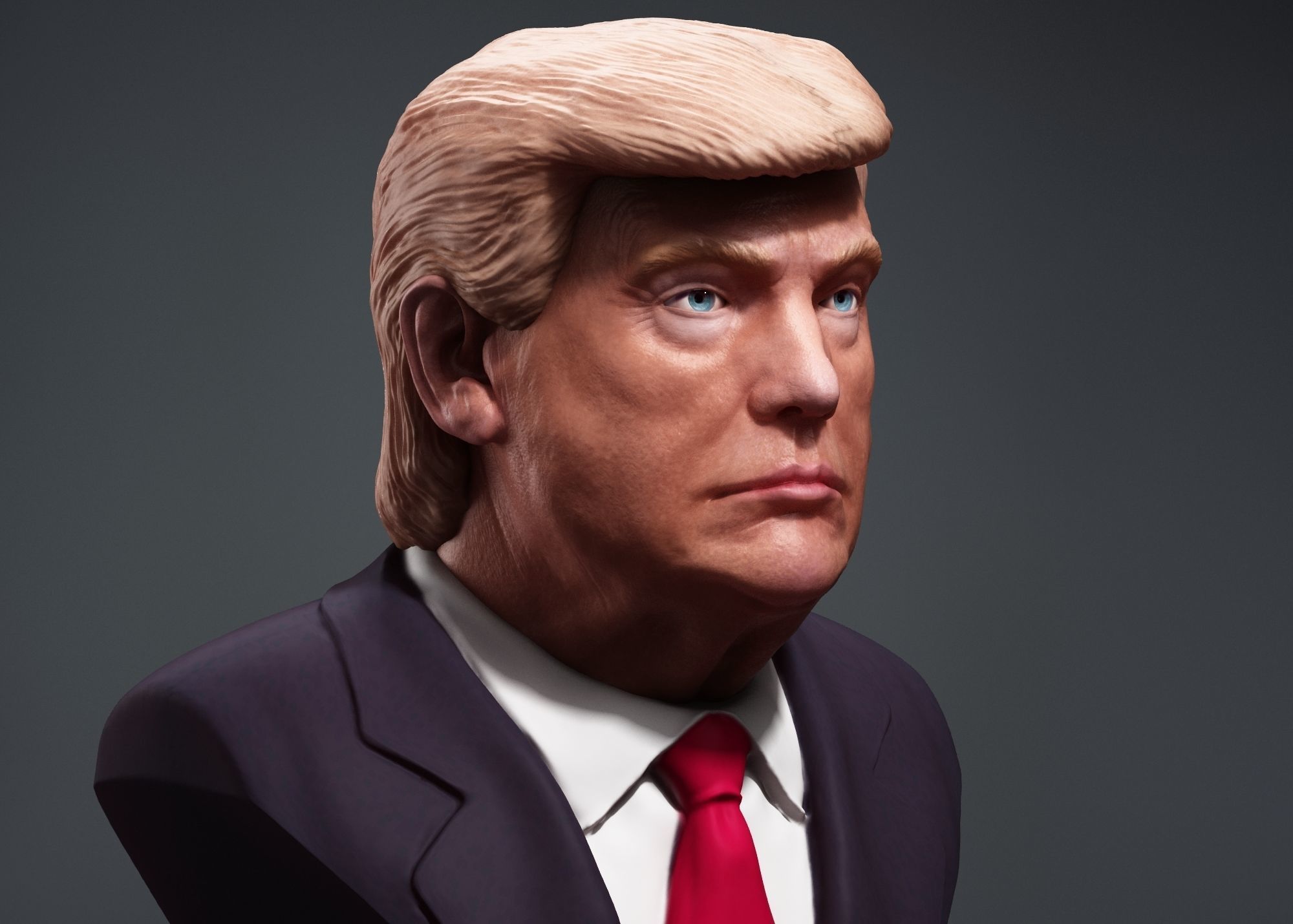 Donald Trump bust 3 3D print model 3D model 3D printable | CGTrader