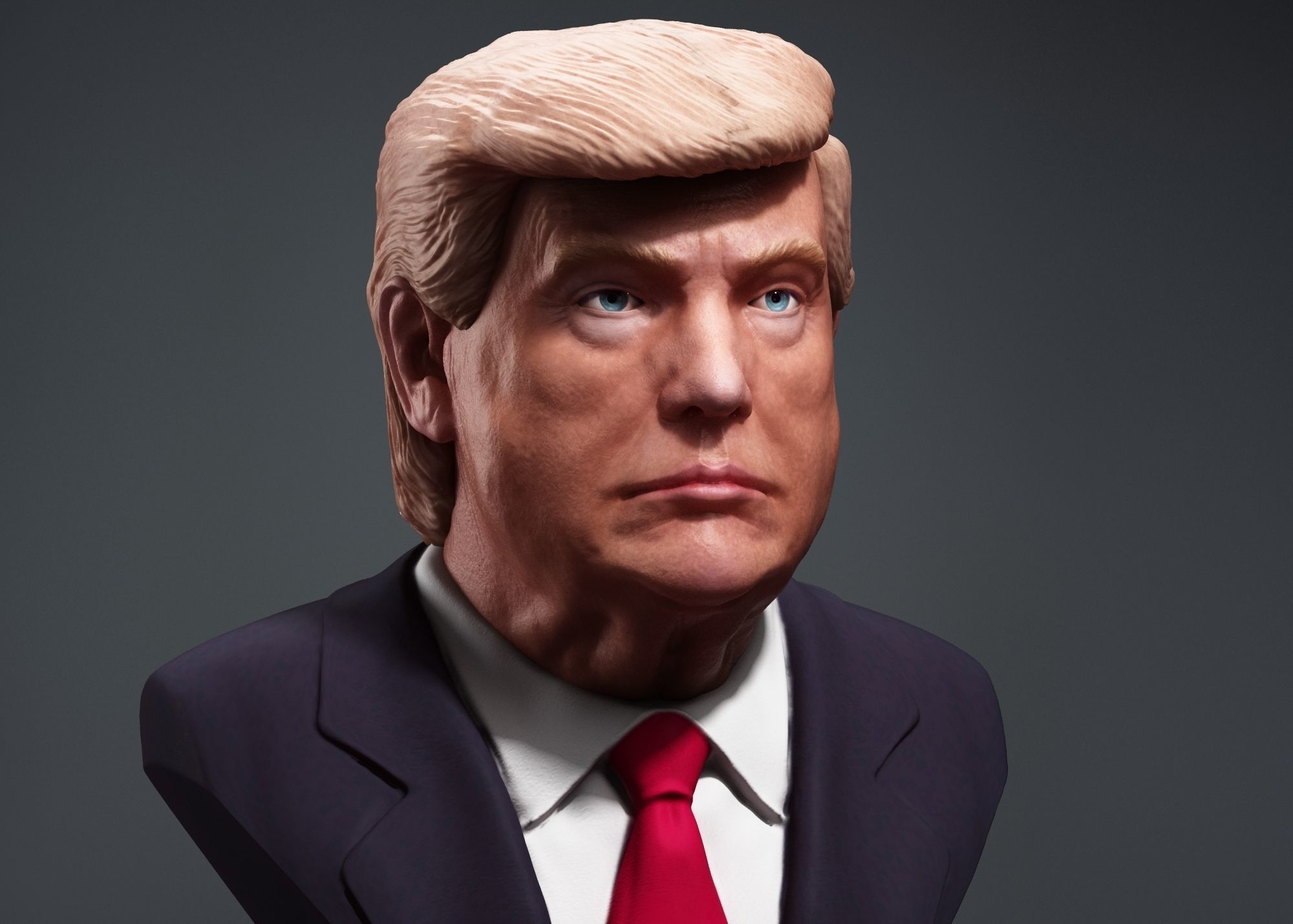 Donald Trump bust 3 3D print model 3D model 3D printable | CGTrader