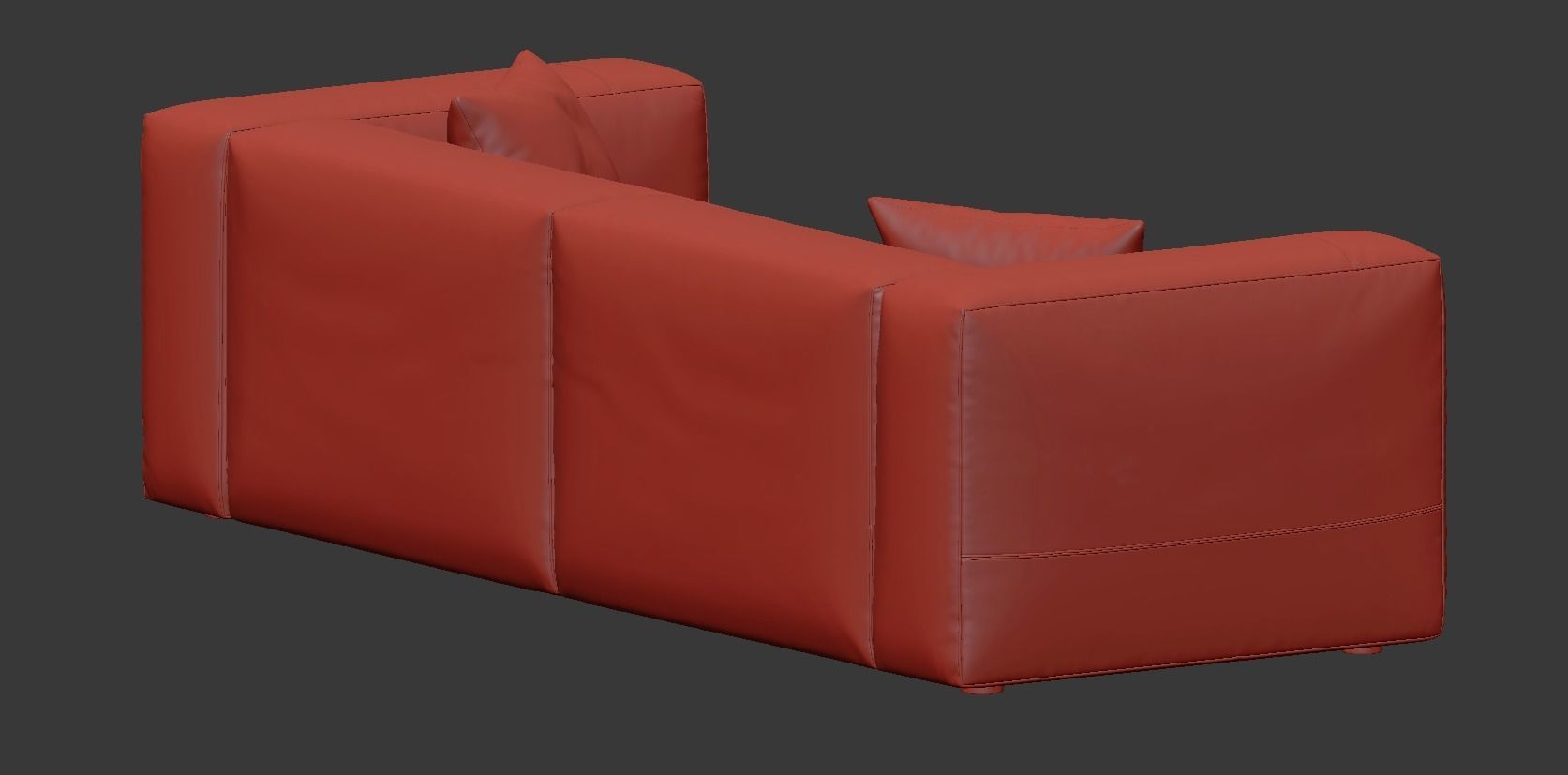 Leather 2seat Cloud Sofa by Prostoria 3D model | CGTrader