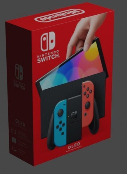Nintendo Switch OLED Box free VR / AR / low-poly 3D model | CGTrader