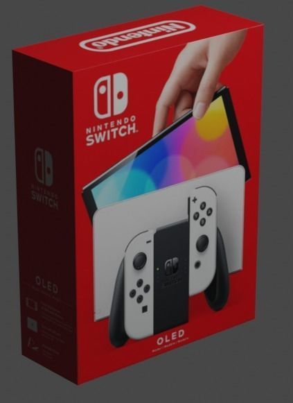 Nintendo Switch OLED Box free VR / AR / low-poly 3D model | CGTrader
