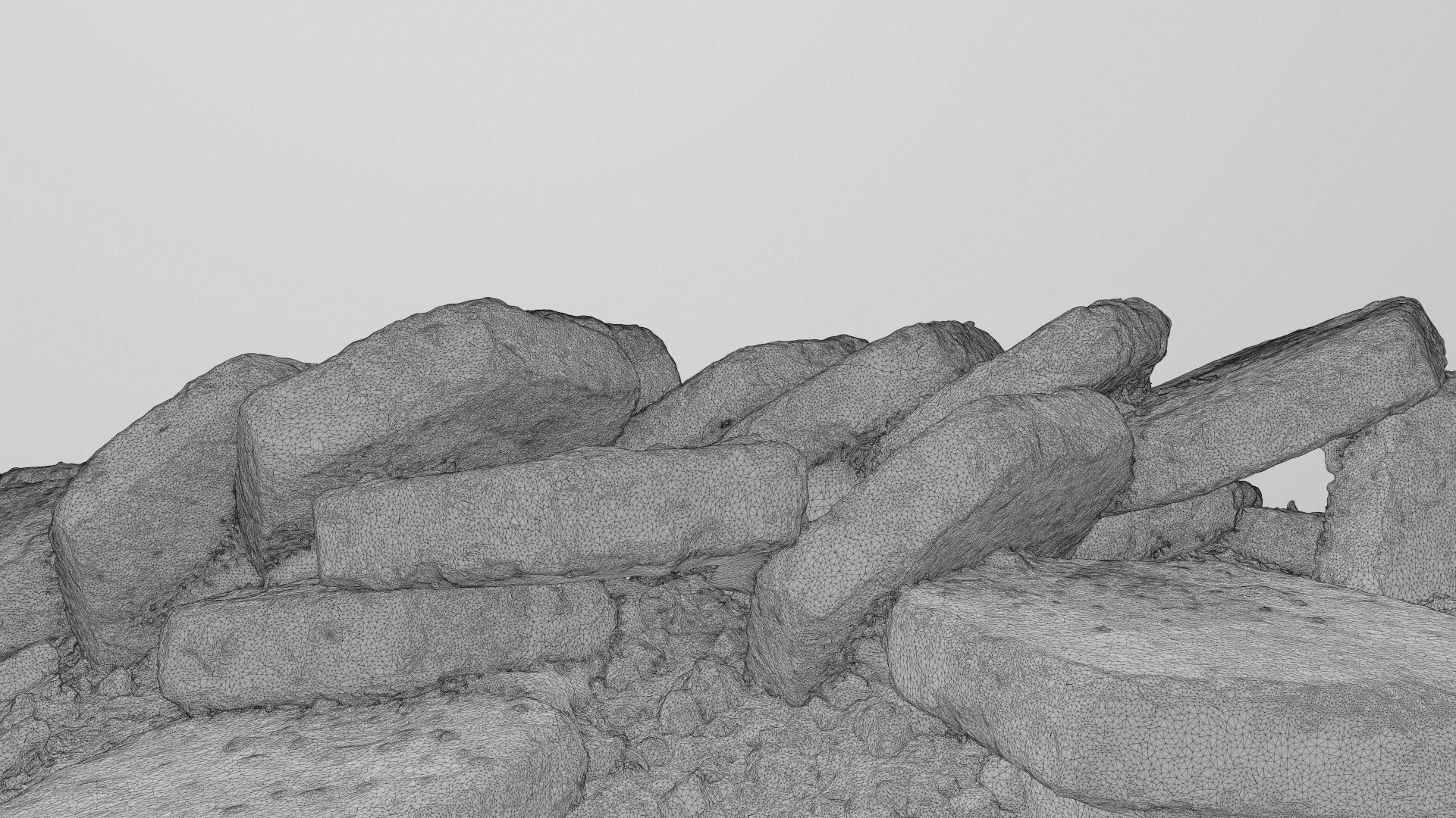 Concrete rubble RAW Scan 3D model | CGTrader