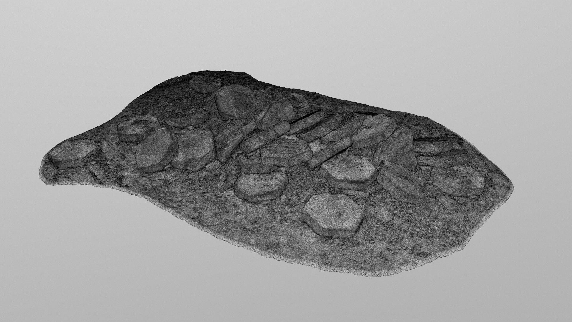 Concrete rubble RAW Scan 3D model | CGTrader