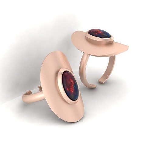 3d-model oval ring 3D model 3D printable | CGTrader