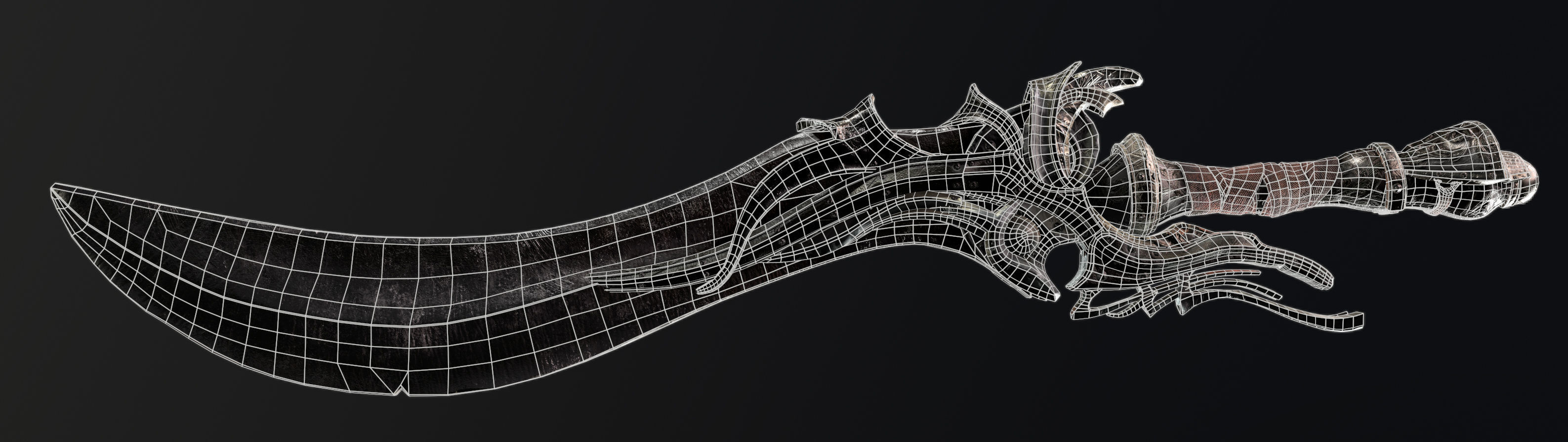 Fantasy sword with PBR textures free VR / AR / low-poly 3D model | CGTrader