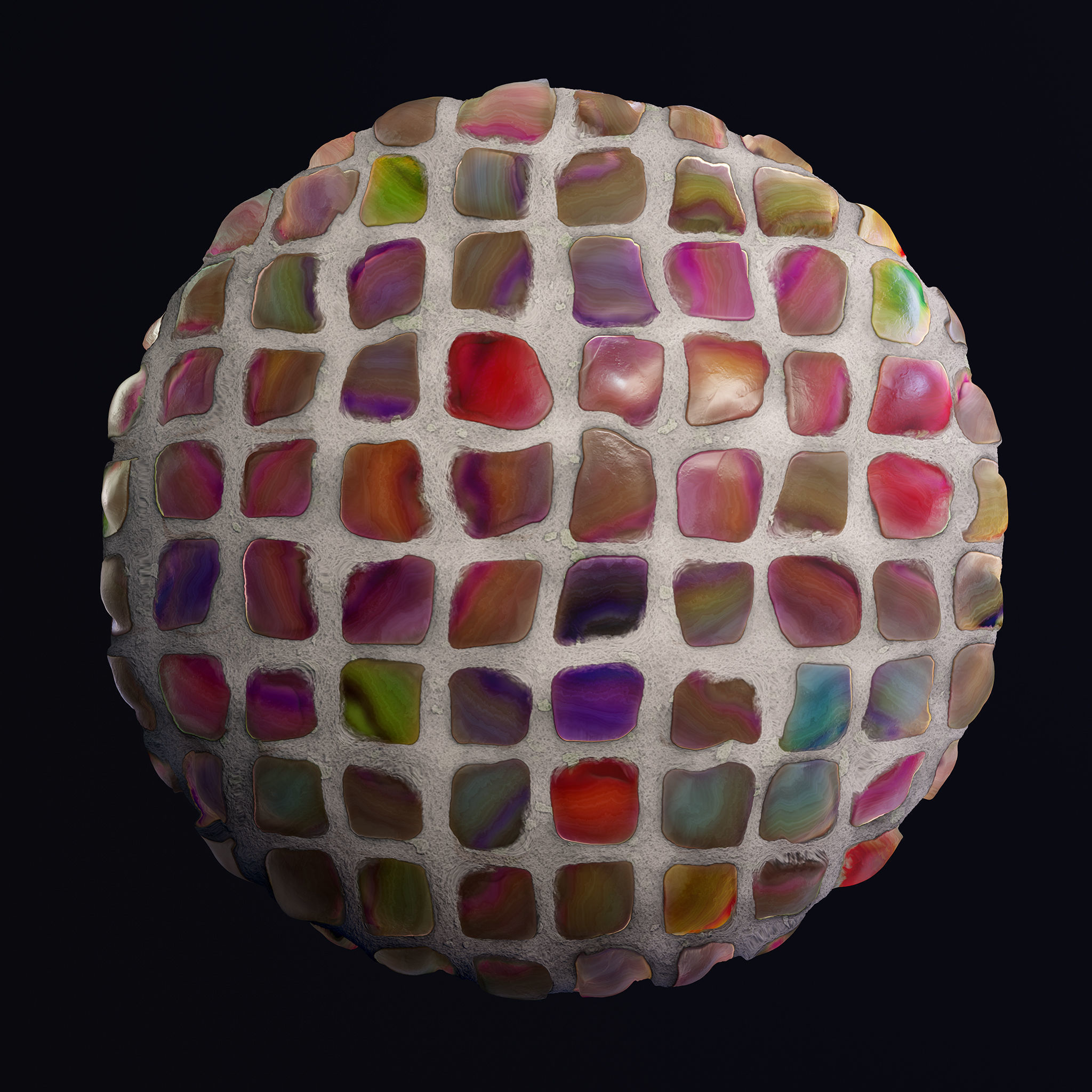 Stylized Fancy Cobblestone - PBR - 4K - PNG - SBSAR - Variation Texture ...