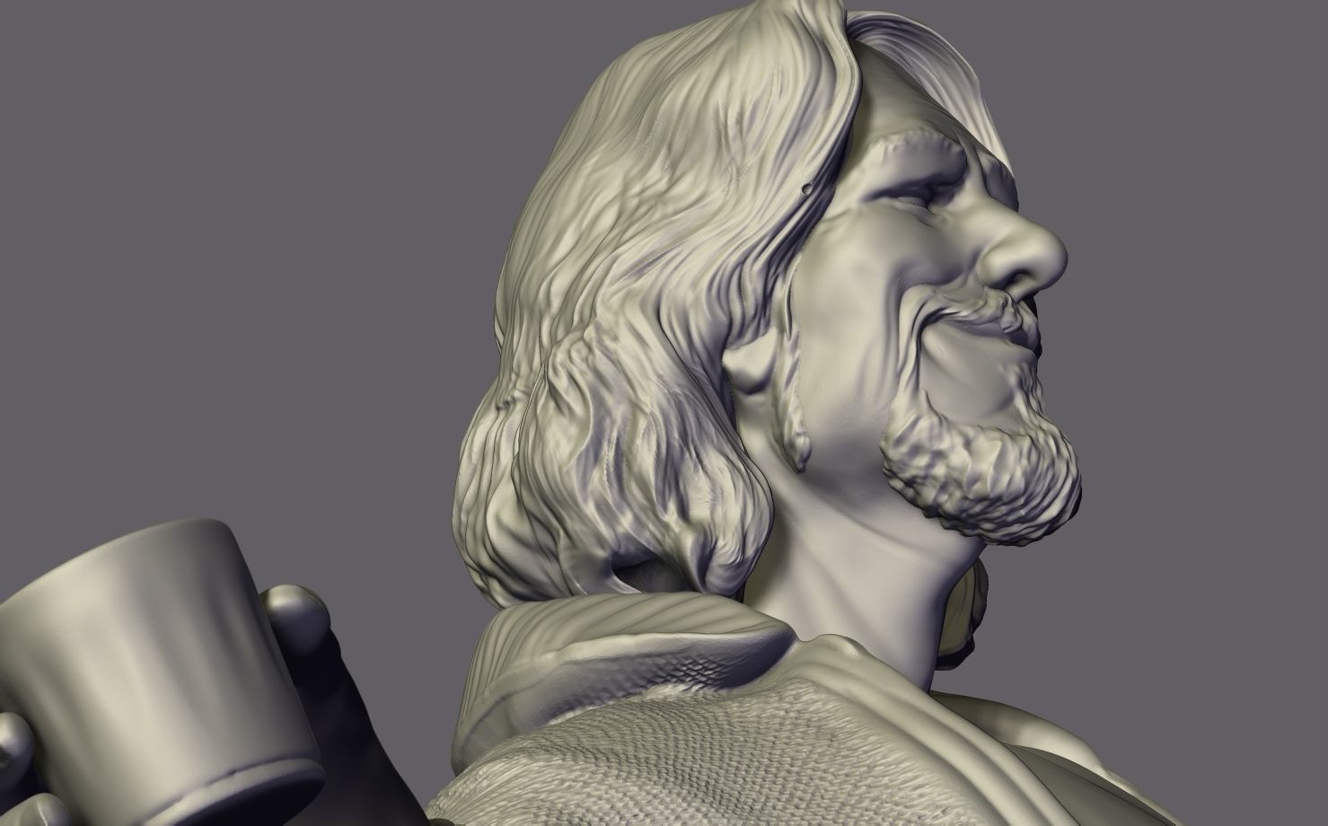 The Dude The Big Lebowski 3D model 3D printable | CGTrader