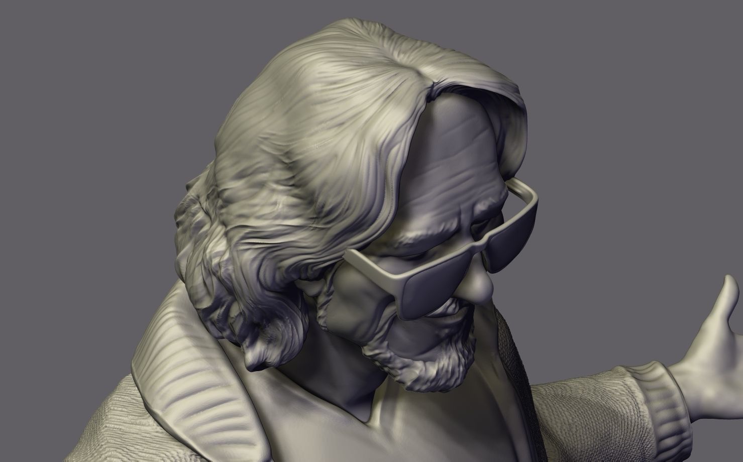 The Dude The Big Lebowski 3D model 3D printable | CGTrader