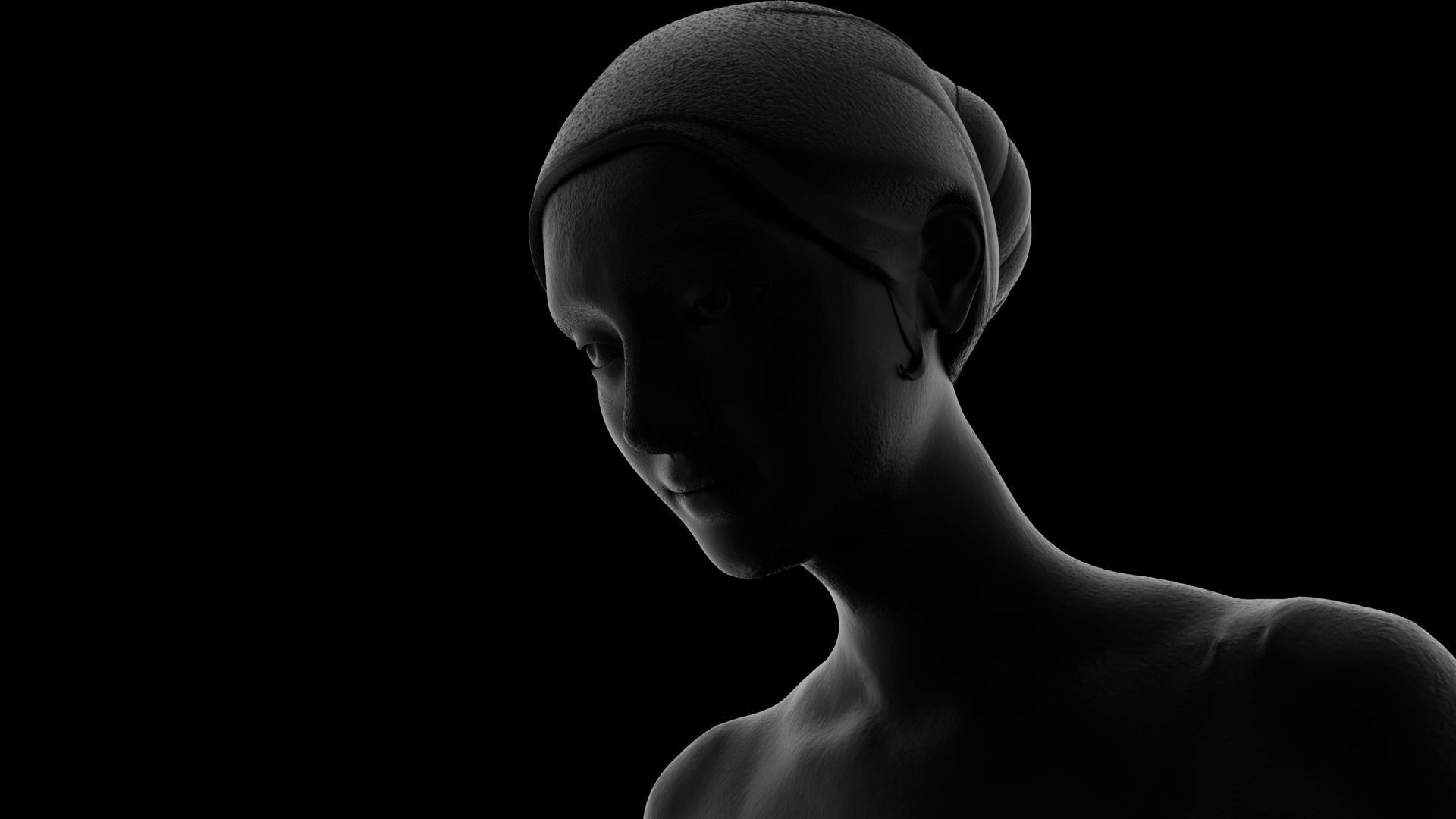 mother pregnant statue 3d model 3D model | CGTrader