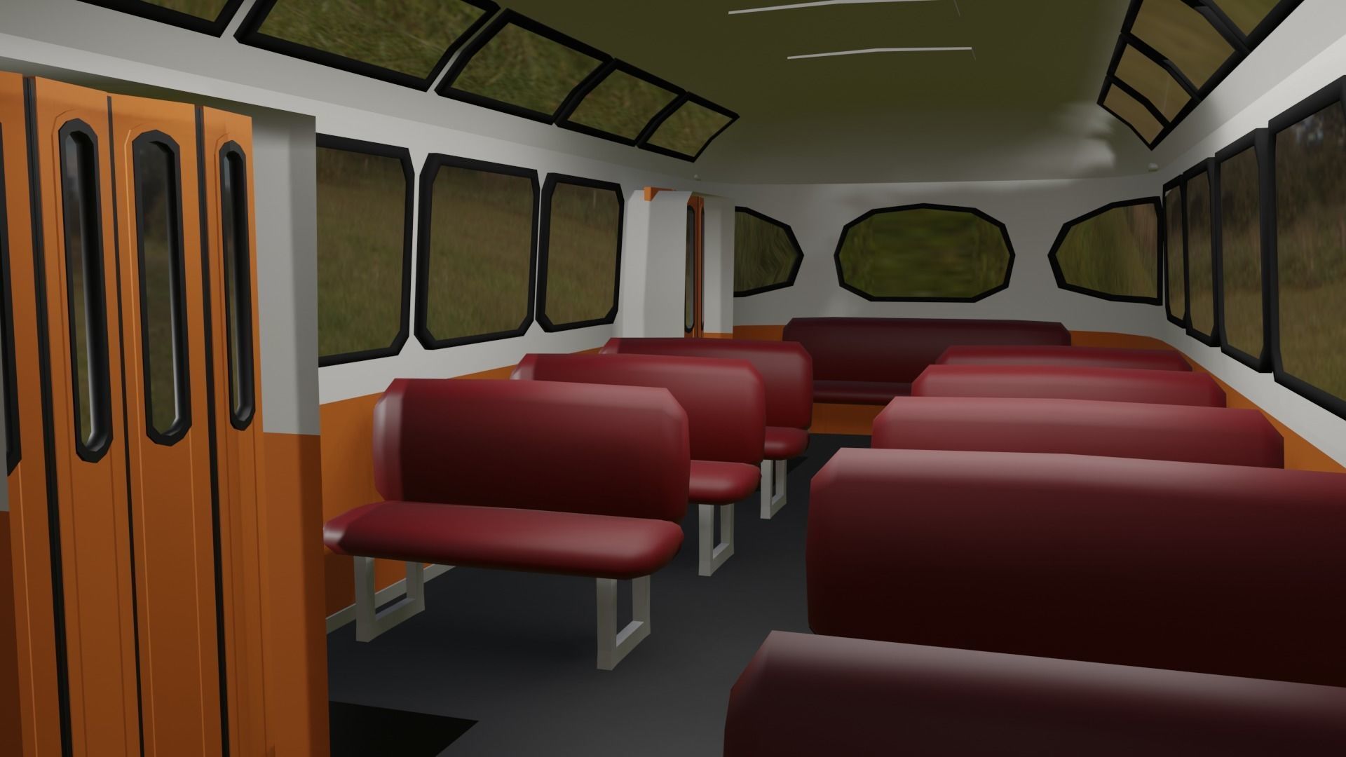 3D model bus autobus legendary soviet transport PAZ 672 VR / AR / low ...